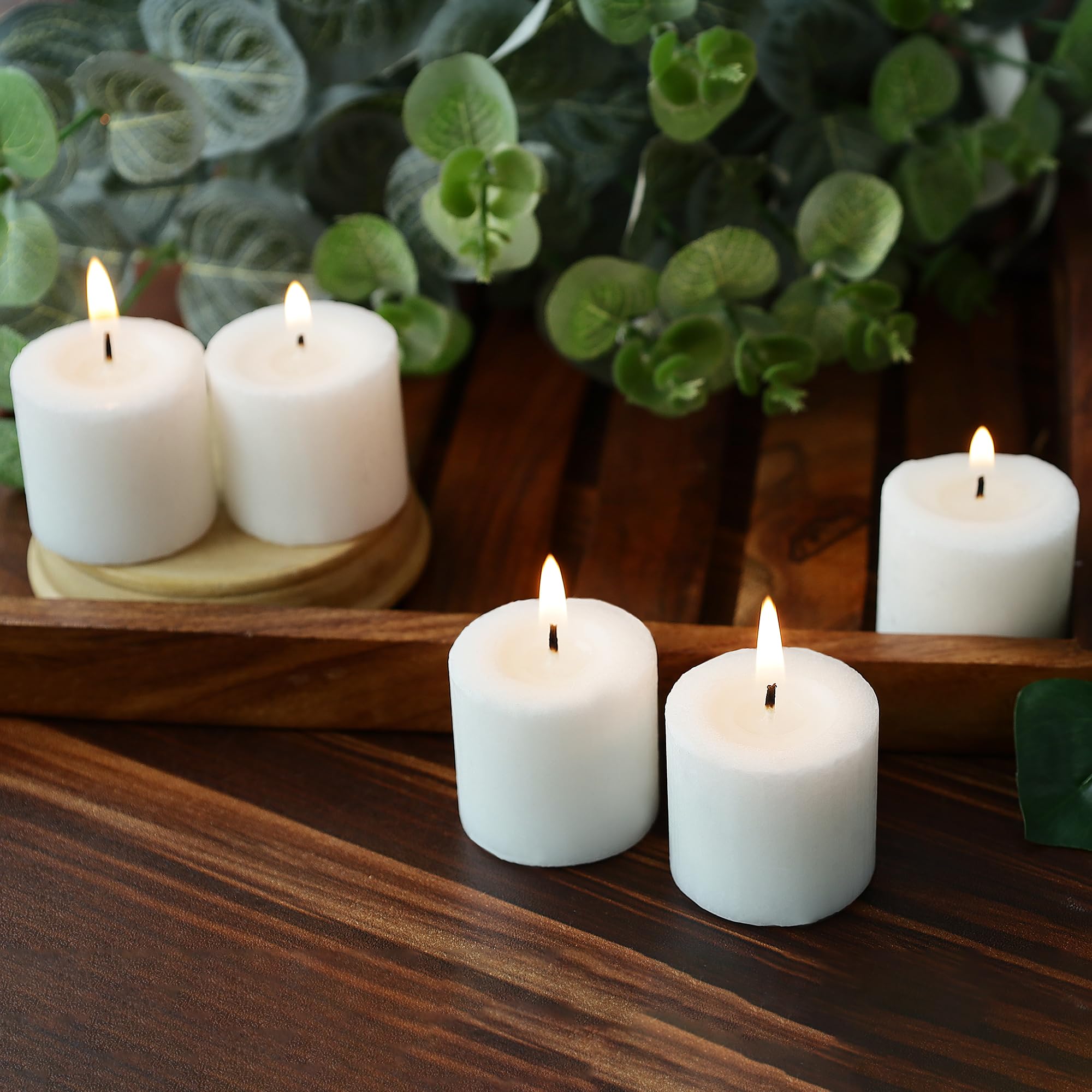 Amazon.com: Welburn Veda&Co™ Votive Candles - Pack of 144, Upto 12 ...