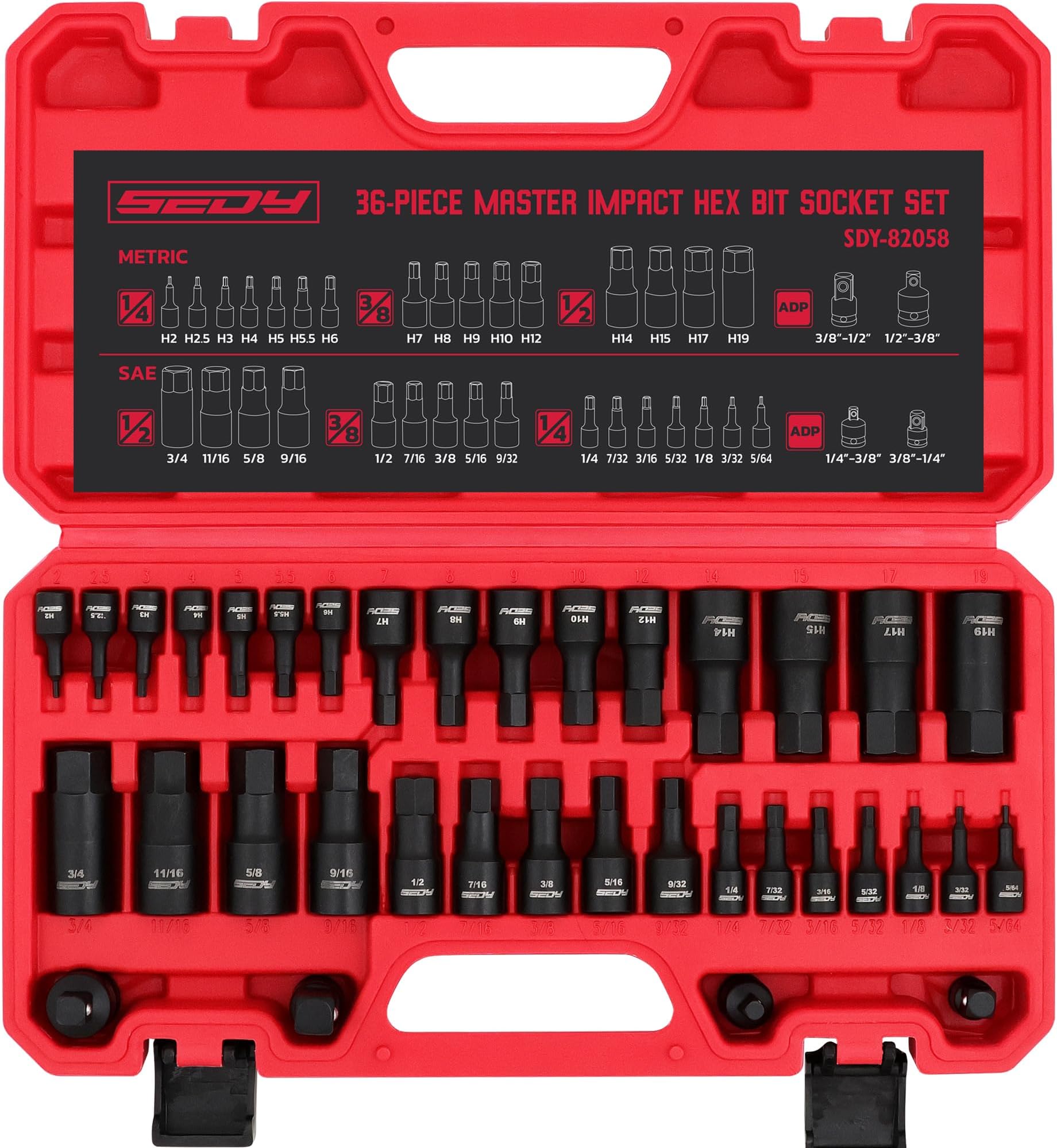 3/8" DR HEX ALLEN DRIVER IMPACT SOCKET SET + FREE SET! - Amazon.com