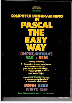 Computer Programming in Pascal the Easy Way: 9780812027990: Computer ...