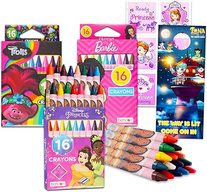 Amazon.com: Bulk Crayons for Girls Ages 4-8 Set - Bundle with 48 ...