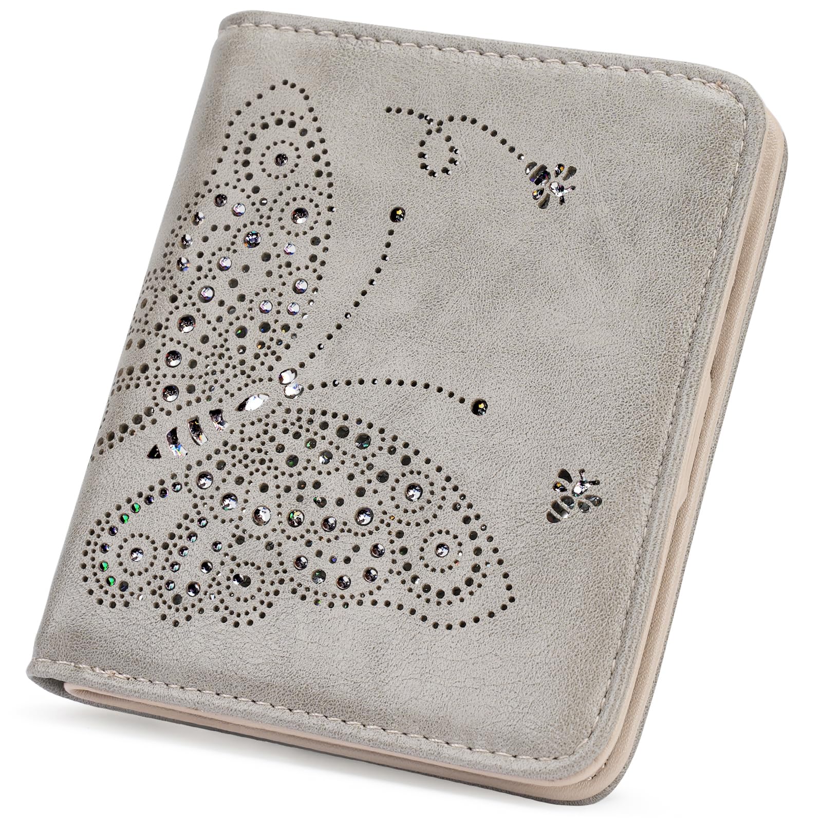 Amazon.com: KITEVIUN Small RFID Wallet Women Ultra Thin Slim Womens ...