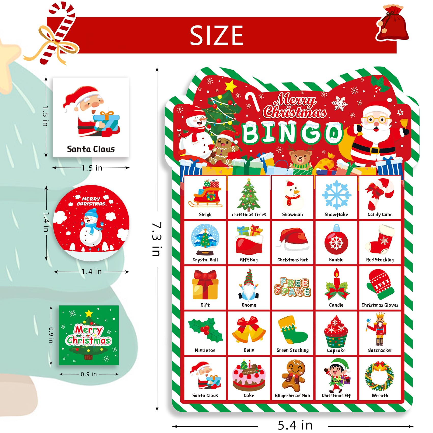 16 Free Christmas Bingo Cards