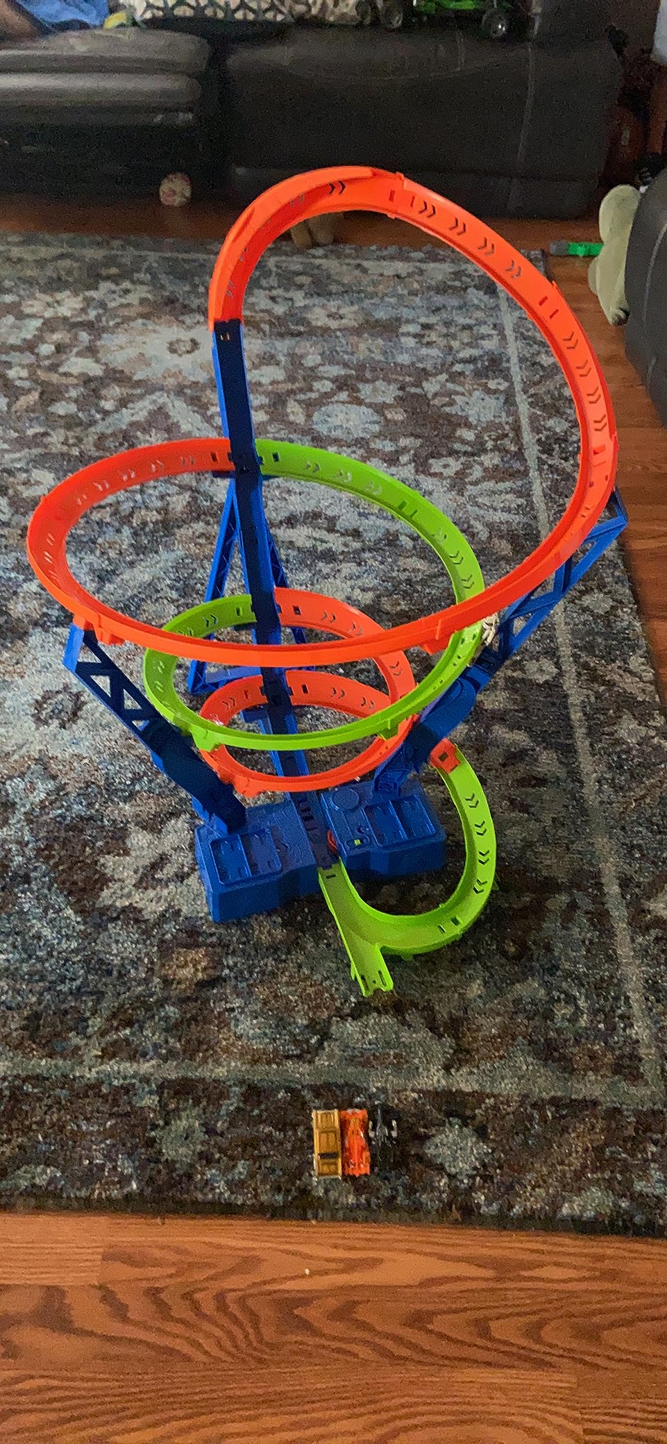 $12/mo - Finance Hot Wheels Toy Car Track Set Spiral Speed Crash ...
