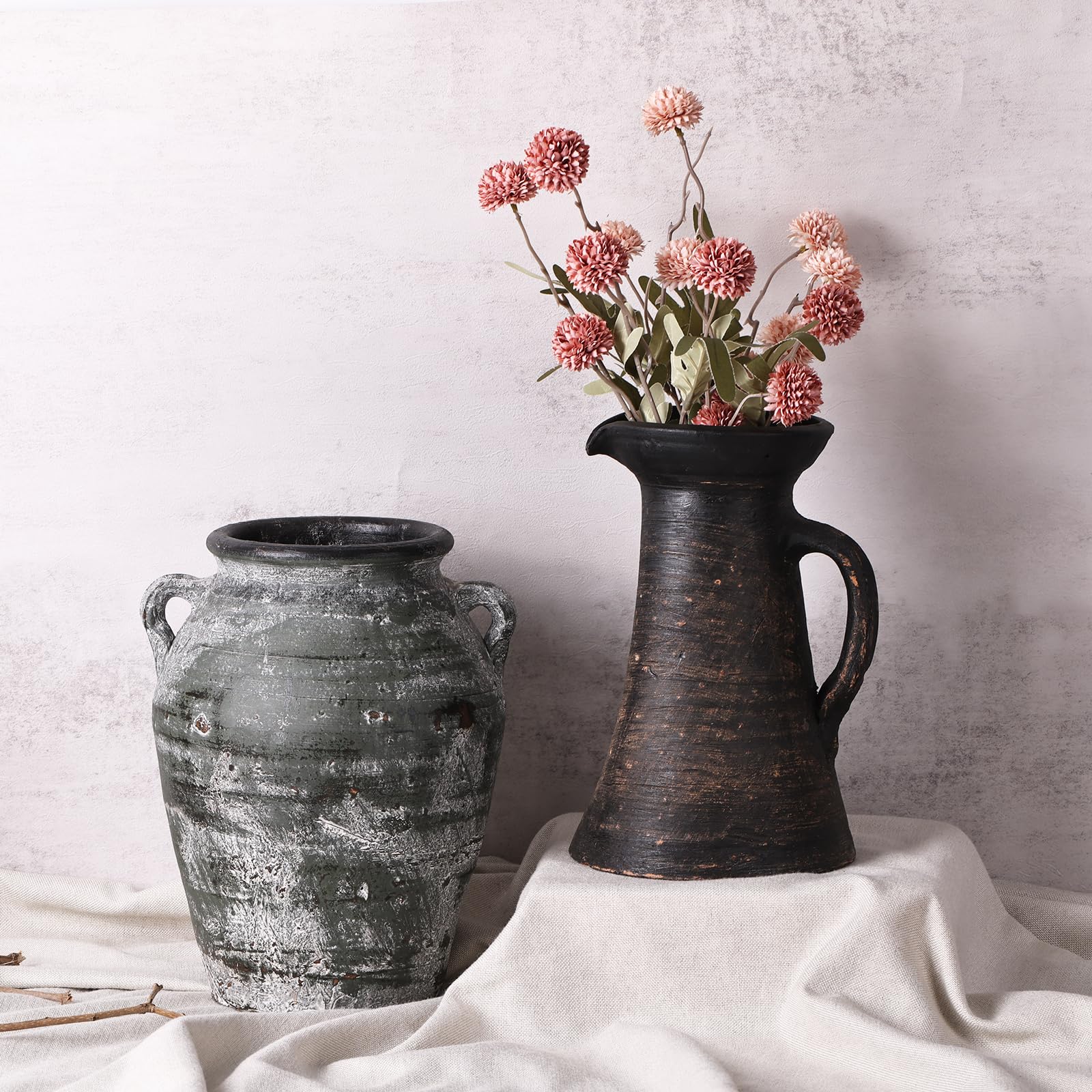 Rustic Wide Mouth Vases Large Rustic Vase
