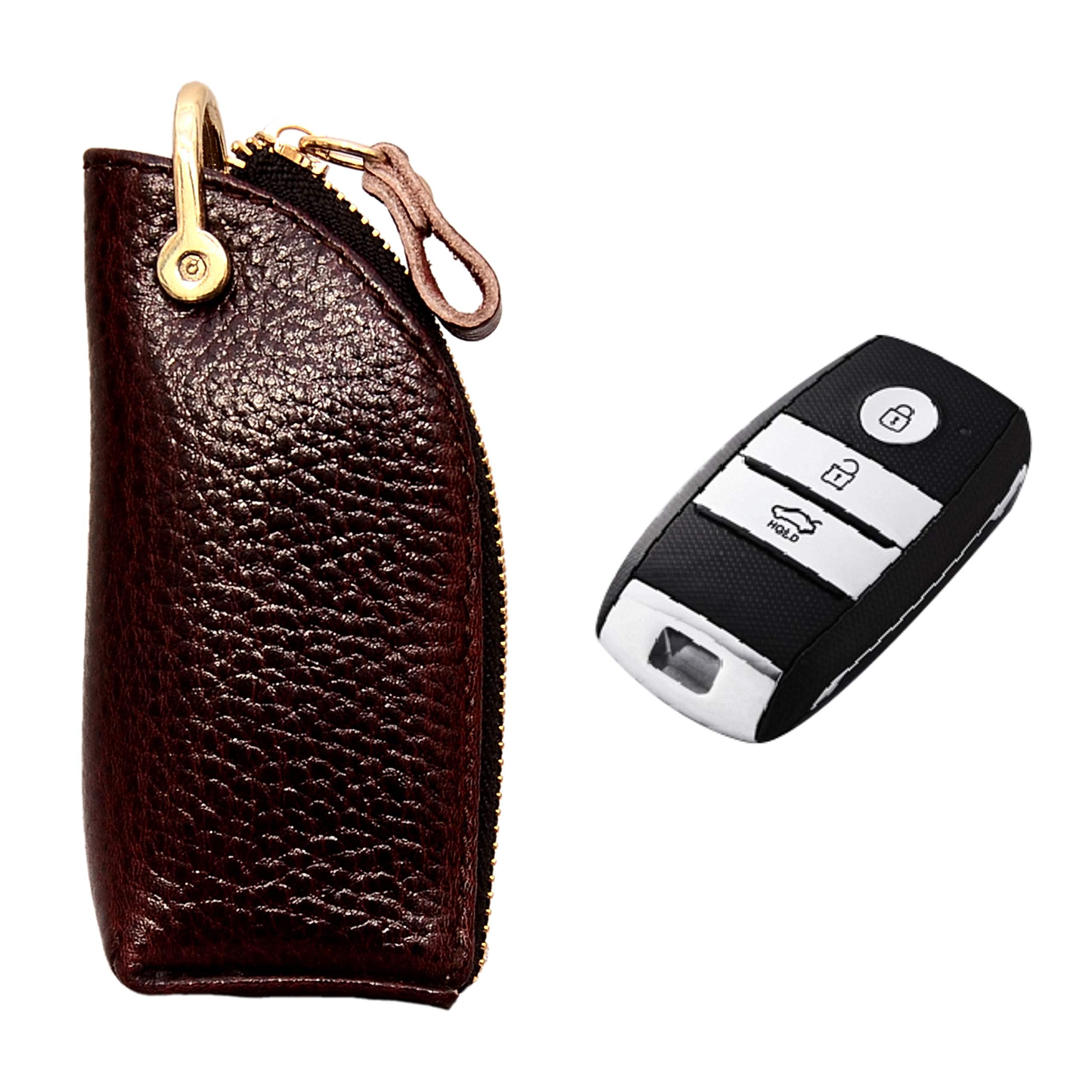 Uniqstuff Genuine Leather Car Smart Key Cover Key Case Push ...