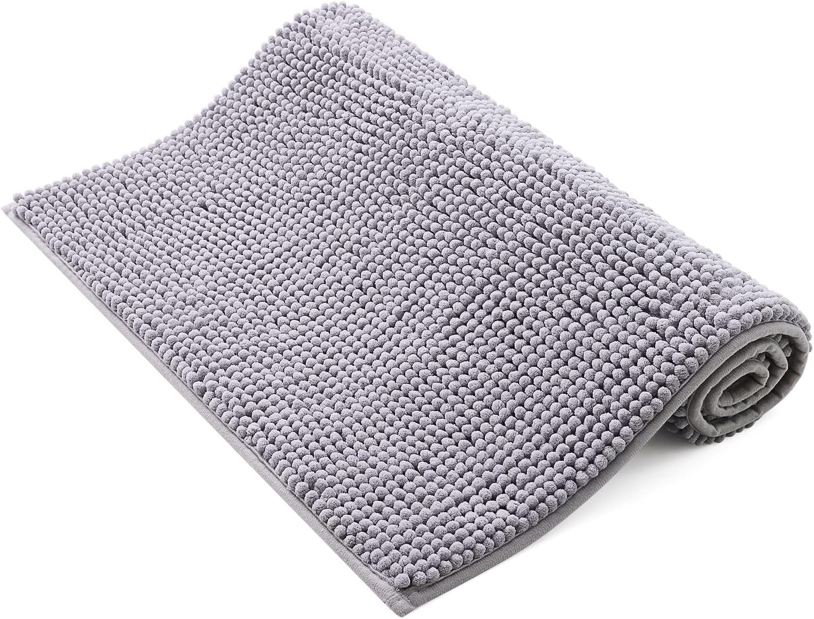 MOONLIGHT BEDDING Bath Mat Non Slip Anti Mould - Chenille Shower Mat ...