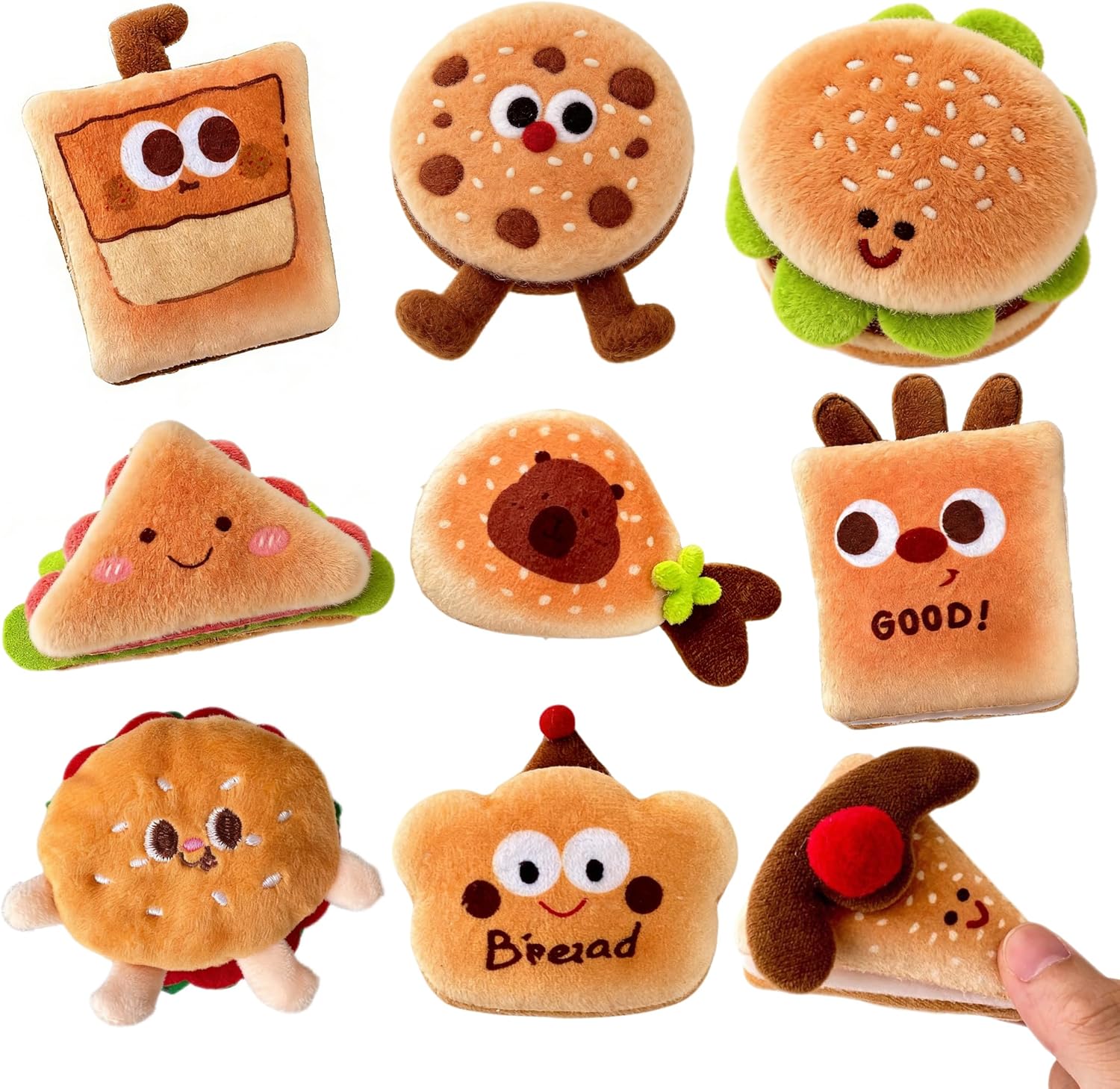 Amazon.com: 9PCS Cute Food Fridge Magnets Set - Plush Kitchen Magnets ...