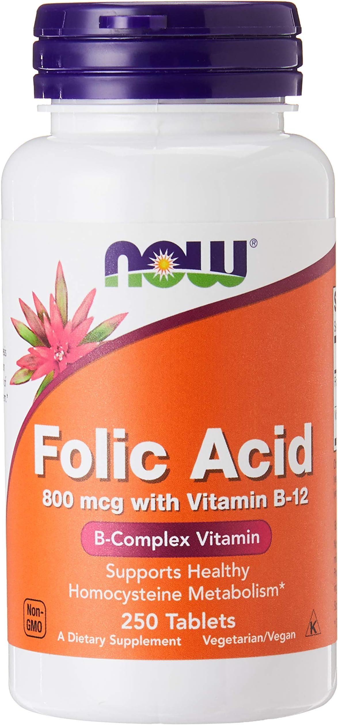 Amazon.com: Now Foods, Folic Acid 800mg, 250 Tablets : Health & Household