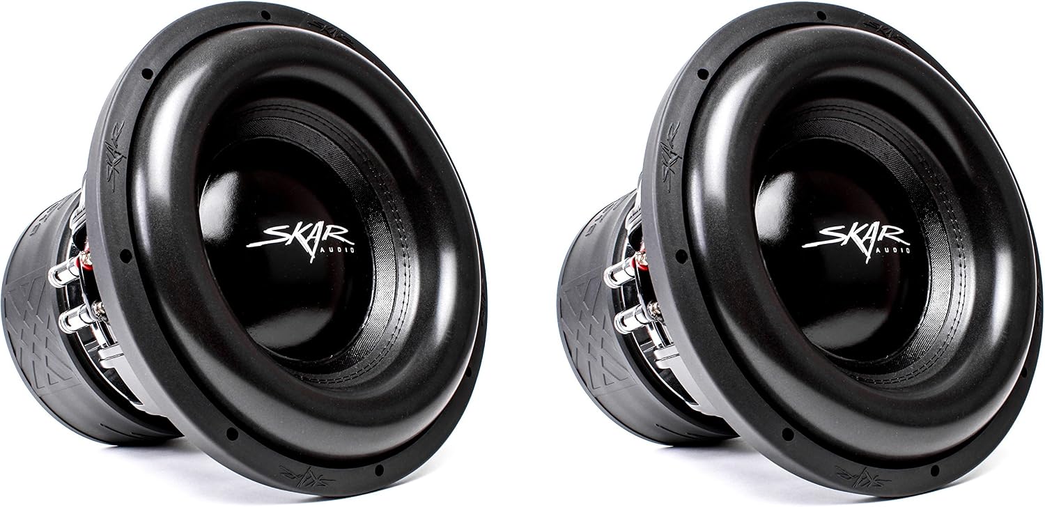 (2) Skar Audio ZVX-12v2 D2 12" 3000W Max Power Dual 2 Ohm SPL ...