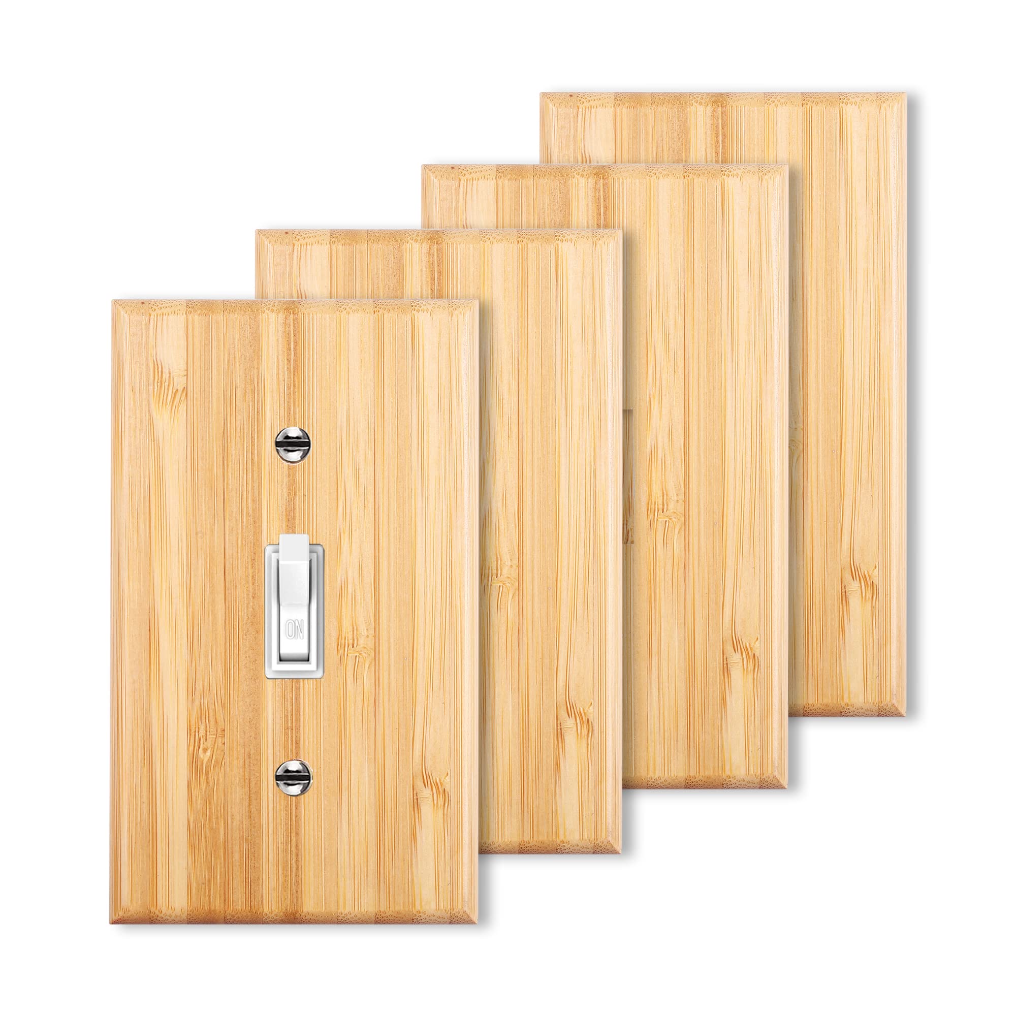 Wood Light Switch Plates (2 Pack) Mahogany Wooden Light Switch Cover