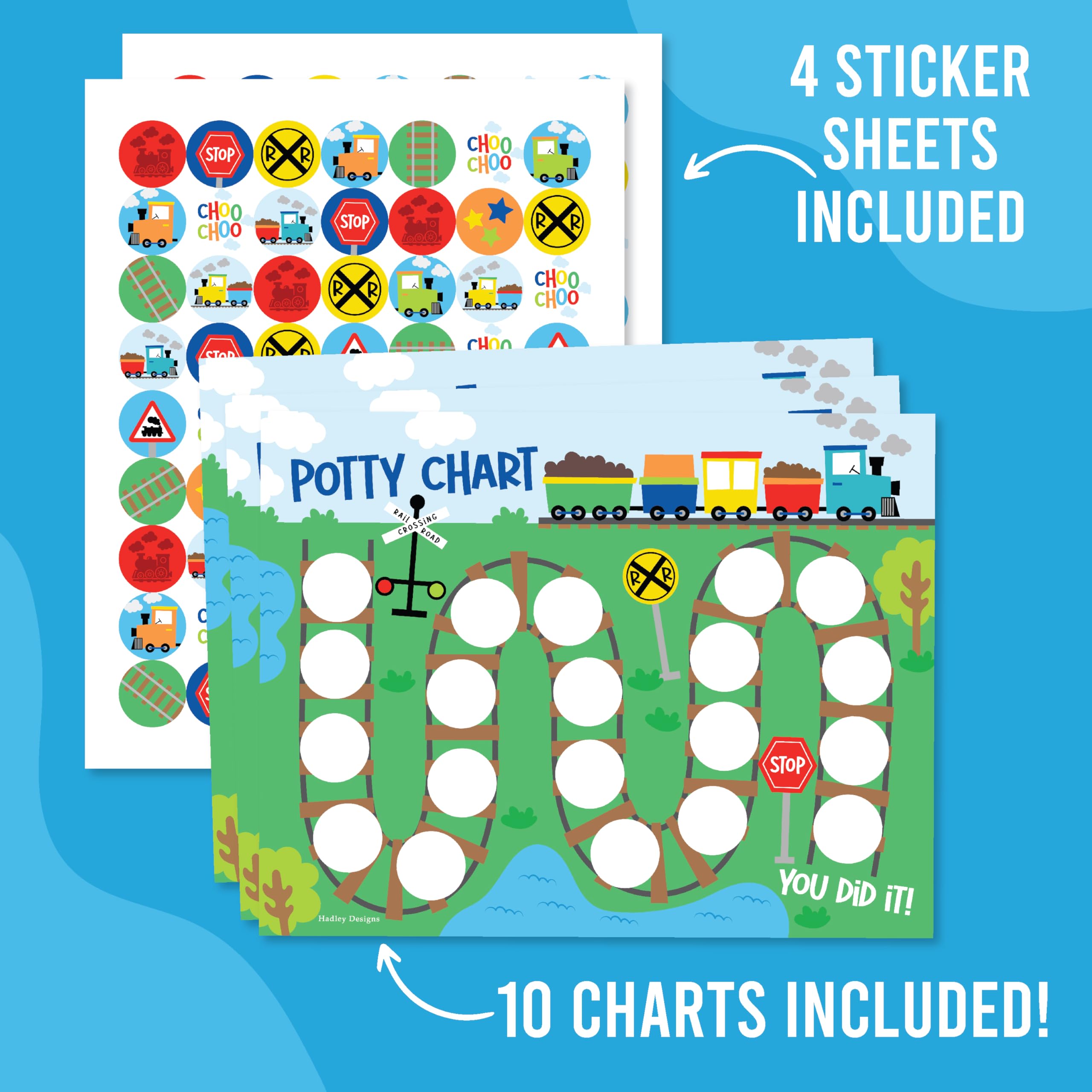 Snapklik.com : Hadley Designs Potty Training Chart For Toddlers Boys ...