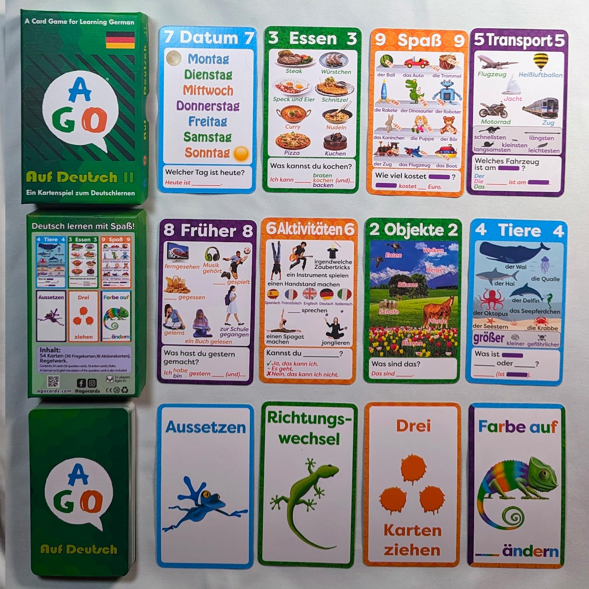 Snapklik.com : AGO Auf Deutsch 2 Card Game