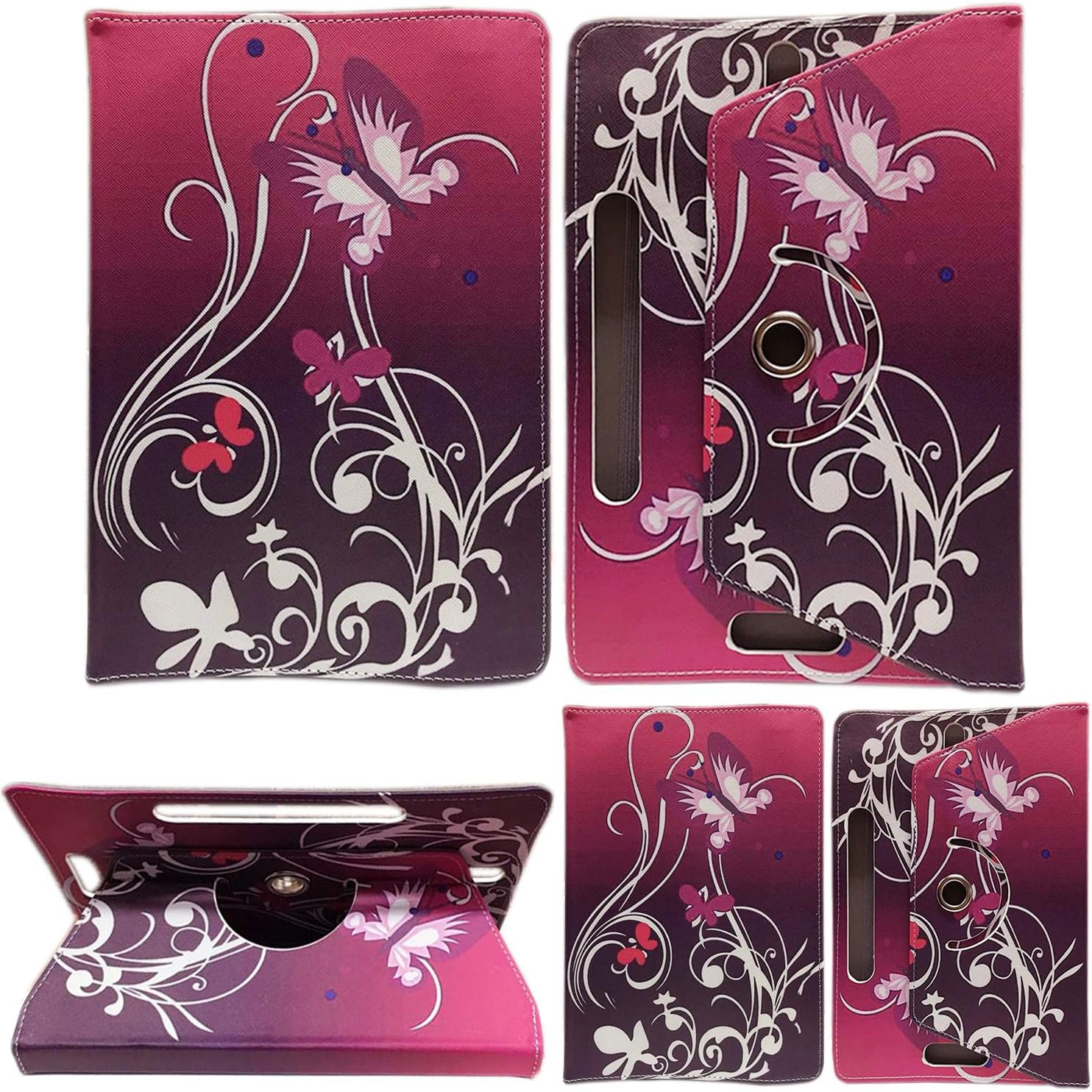 Amazon.com: Universal Case for 10" 10.1" inch Tablet, PU Leather Folio ...