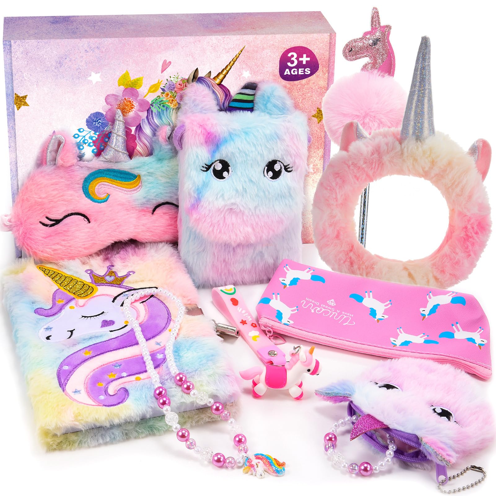 HappyGoLucky Unicorn Gifts for Girls, Girls Secret Diary Toys for 3-10 ...