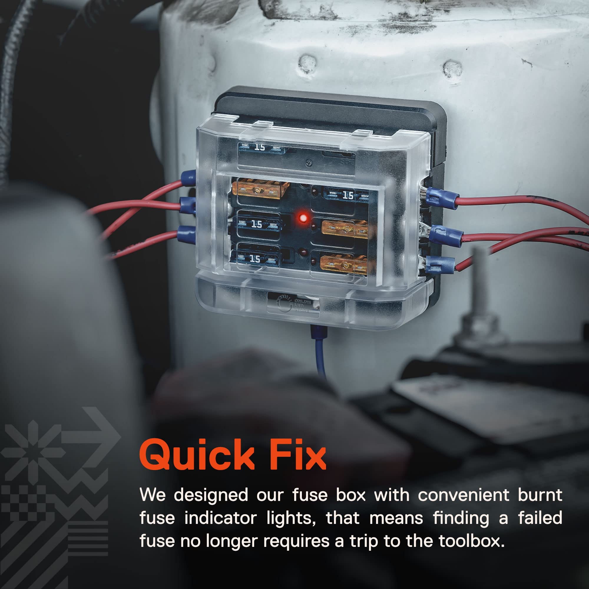 Snapklik.com : True Mods 6 Way Blade Fuse Box For Automotive ATC/ATO ...