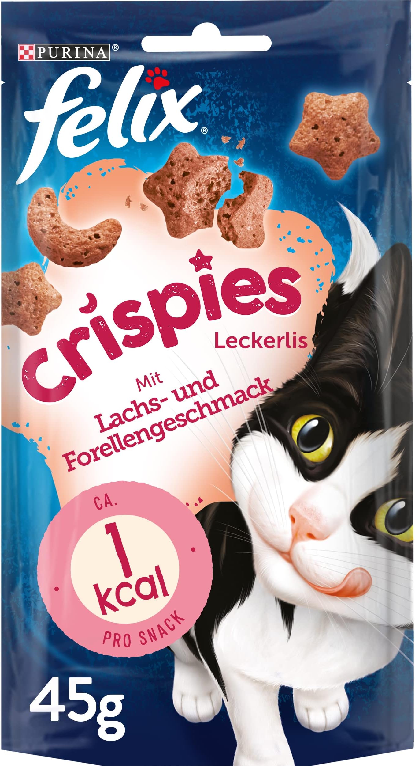 Felix Crispies Cat Treats with Proteins, Vitamins and Omega 6 Fatty ...