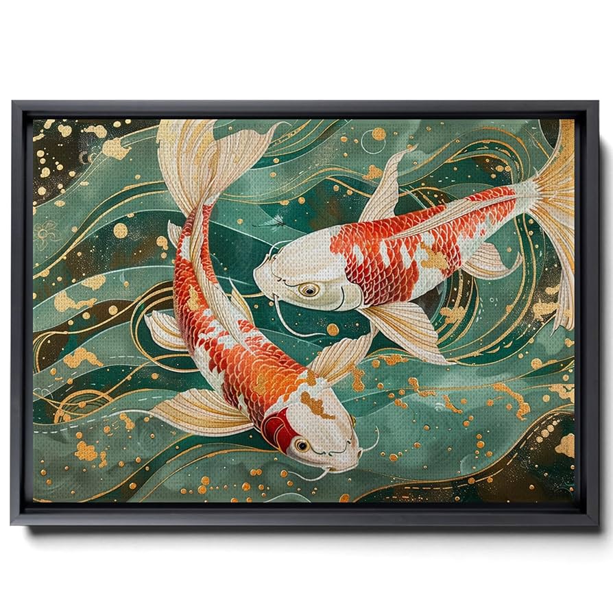Koi Paintings On Canvas Cheap Fish Koi Paintings Modern Animal Posters