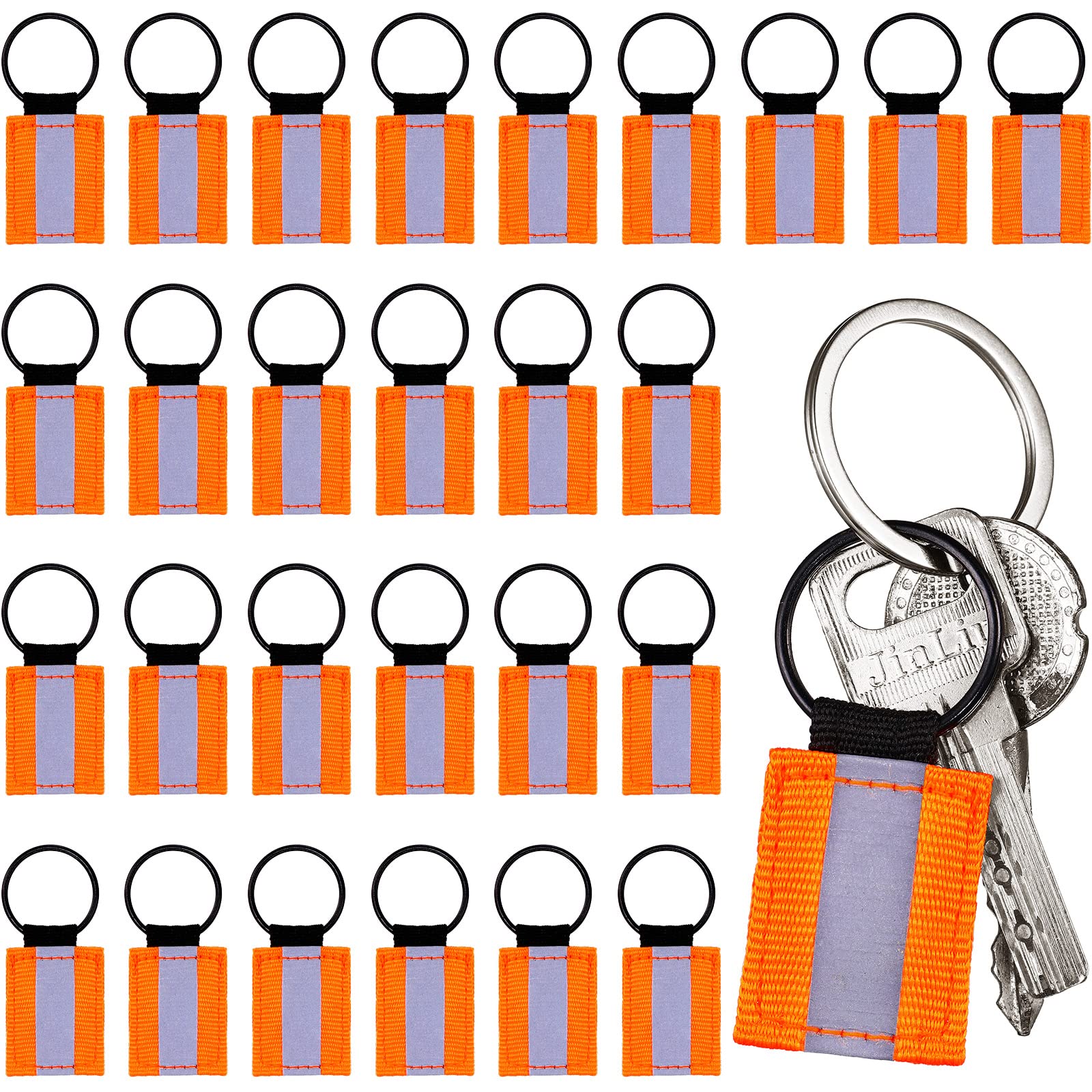 Buy Tuanse30 Pcs Reflective Zipper Pulls Double Sided Reflective Tag ...