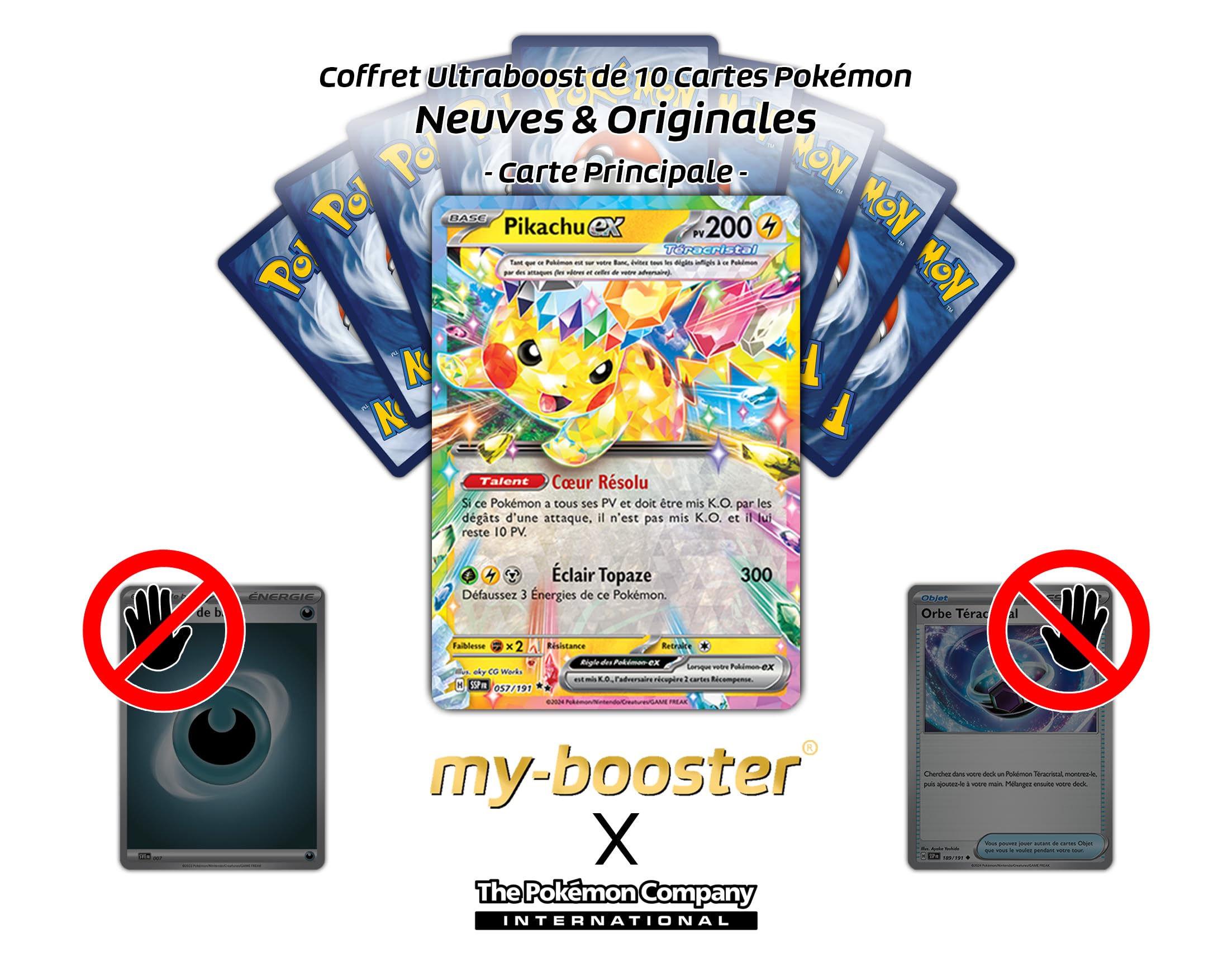 Carte Pokemon Mega Ex Pikachu Happy Valentine Pikachu EX