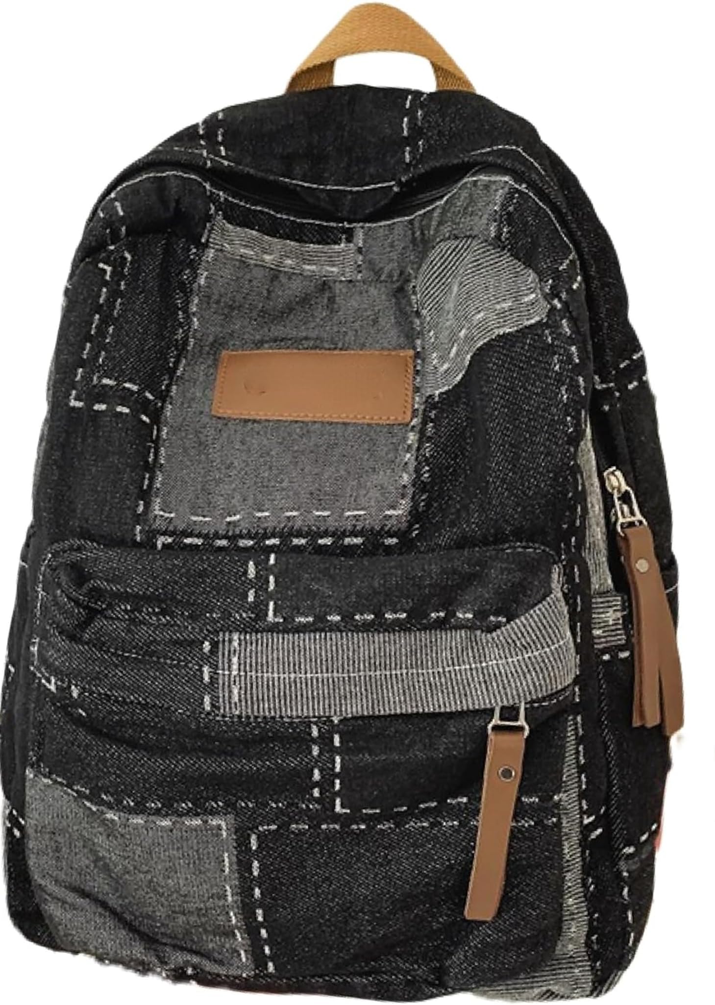 RRRWEI Vintage Denim Backpack Classic Retro Travel Daypack Bookbags ...