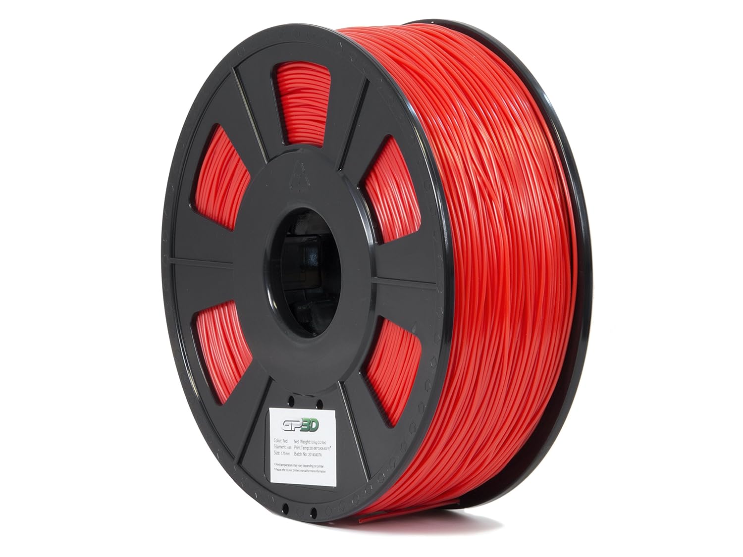 Amazon.com: GP3D ABS Red 3D Printer Filament – 1KG 1.75mm 2.2lbs ...
