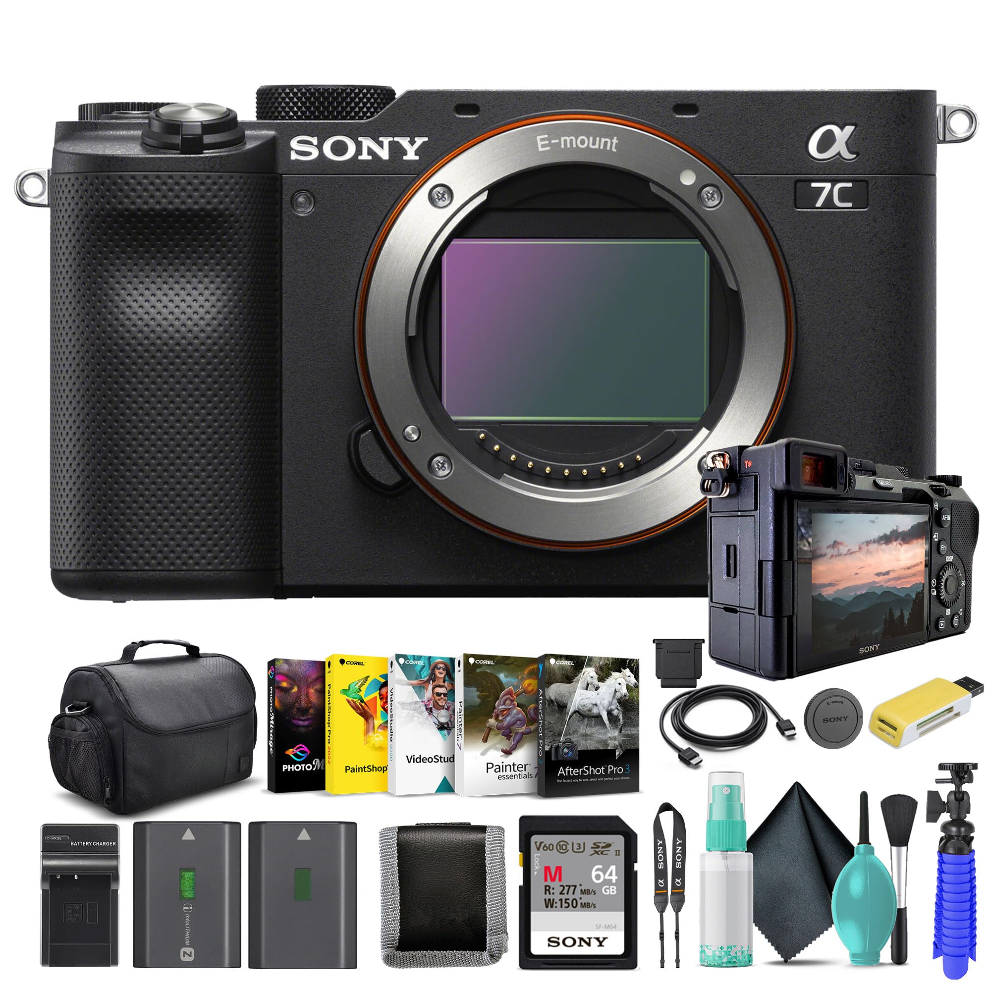 Amazon.com : Sony Alpha a7C Mirrorless Digital Camera Body Only, Black ...