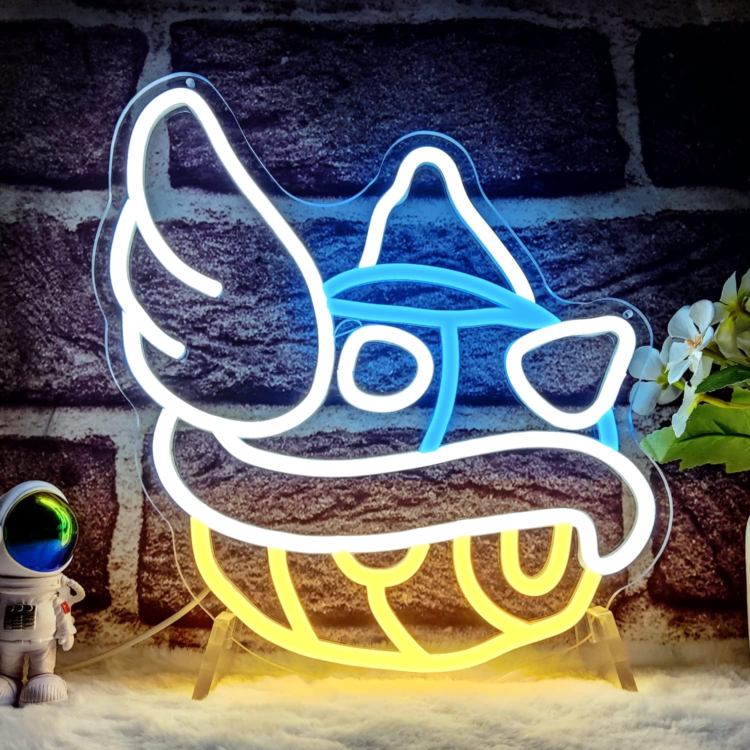 Blue Shell Neon Sign Gaming Neon Sign from Game Room Decor Dimmable ...