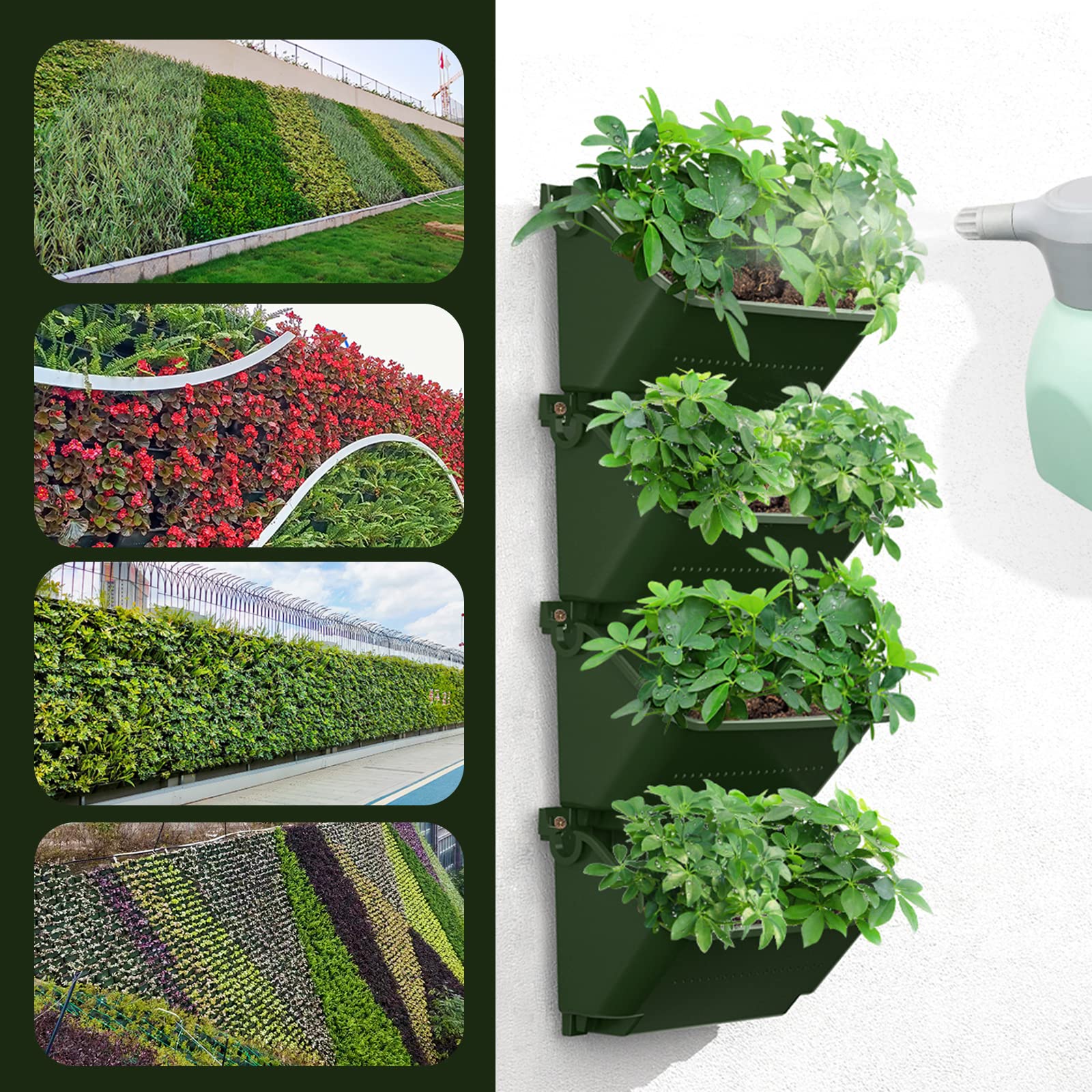 Plastic Vertical Garden Wall Planter 35 Best DIY Vertical Garden