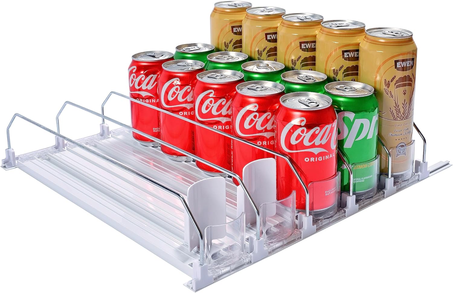 Amazon.com: LUEUR Drink Organizer for Fridge Self-Pushing Soda Can ...