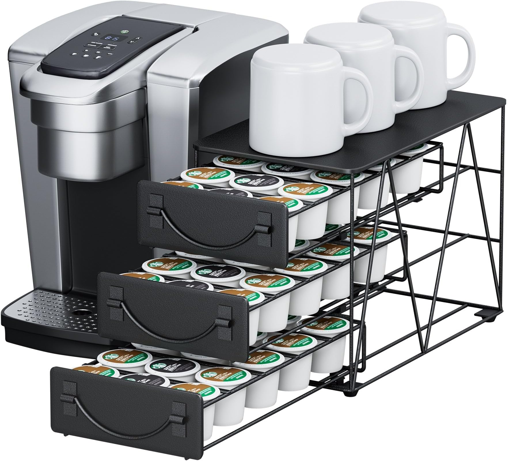 Amazon.com: YCICI Coffee Pod Drawer Holder for K cup, 3tier Coffee Pod ...