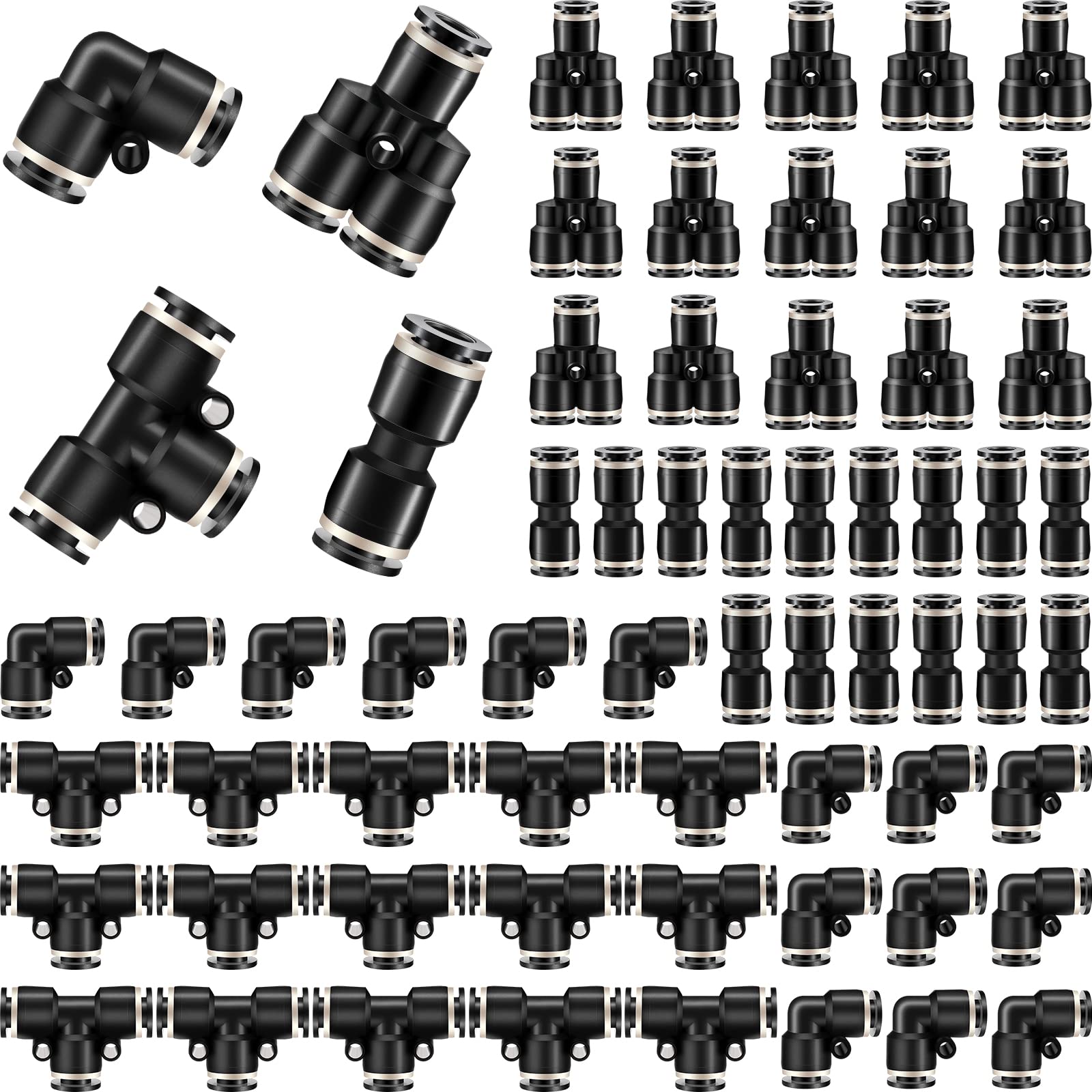 Snapklik.com : Hotop Push To Connect Fittings Air Line Pneumatic ...