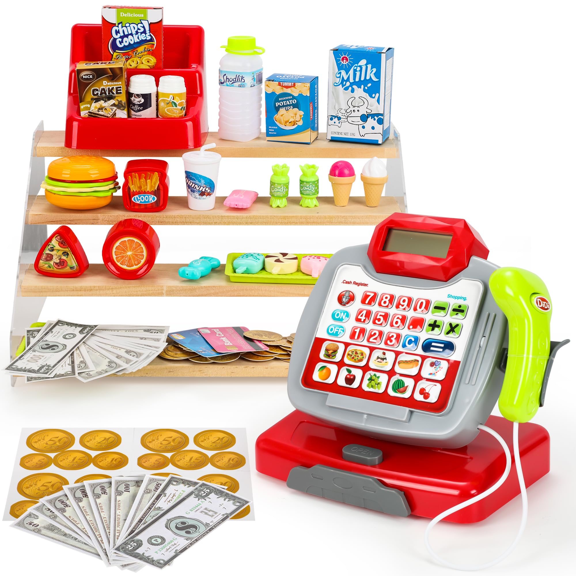 Amazon.com: Cash Register for Kids Learning Toys - Pretend Play ...