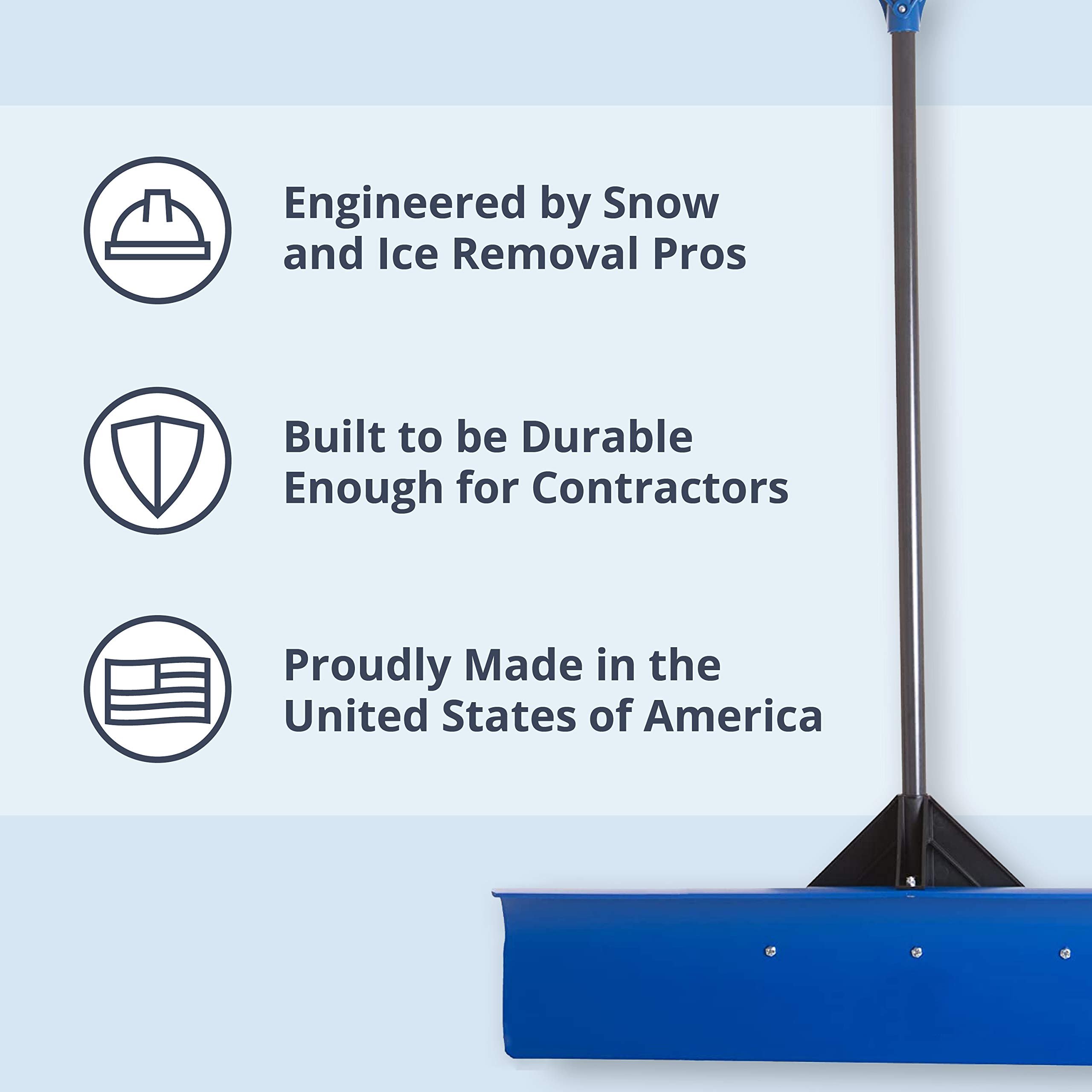 Snapklik.com : The Snowcaster 48 Inch Snow Pusher & Barn Shovel 48UPH ...