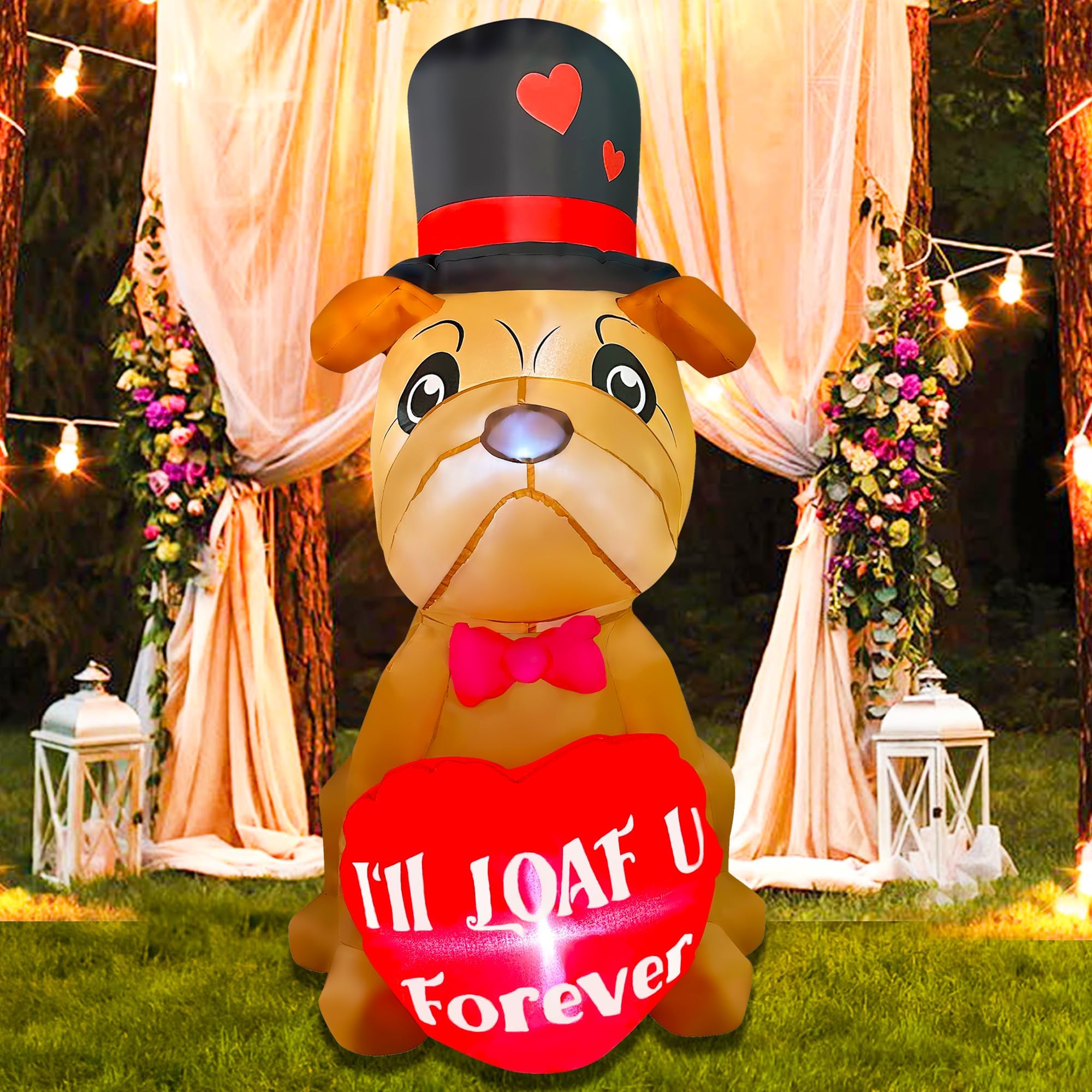 Amazon.com: Lunmon 12 Pcs Valentine's Day Inflatable Heart Blow up ...