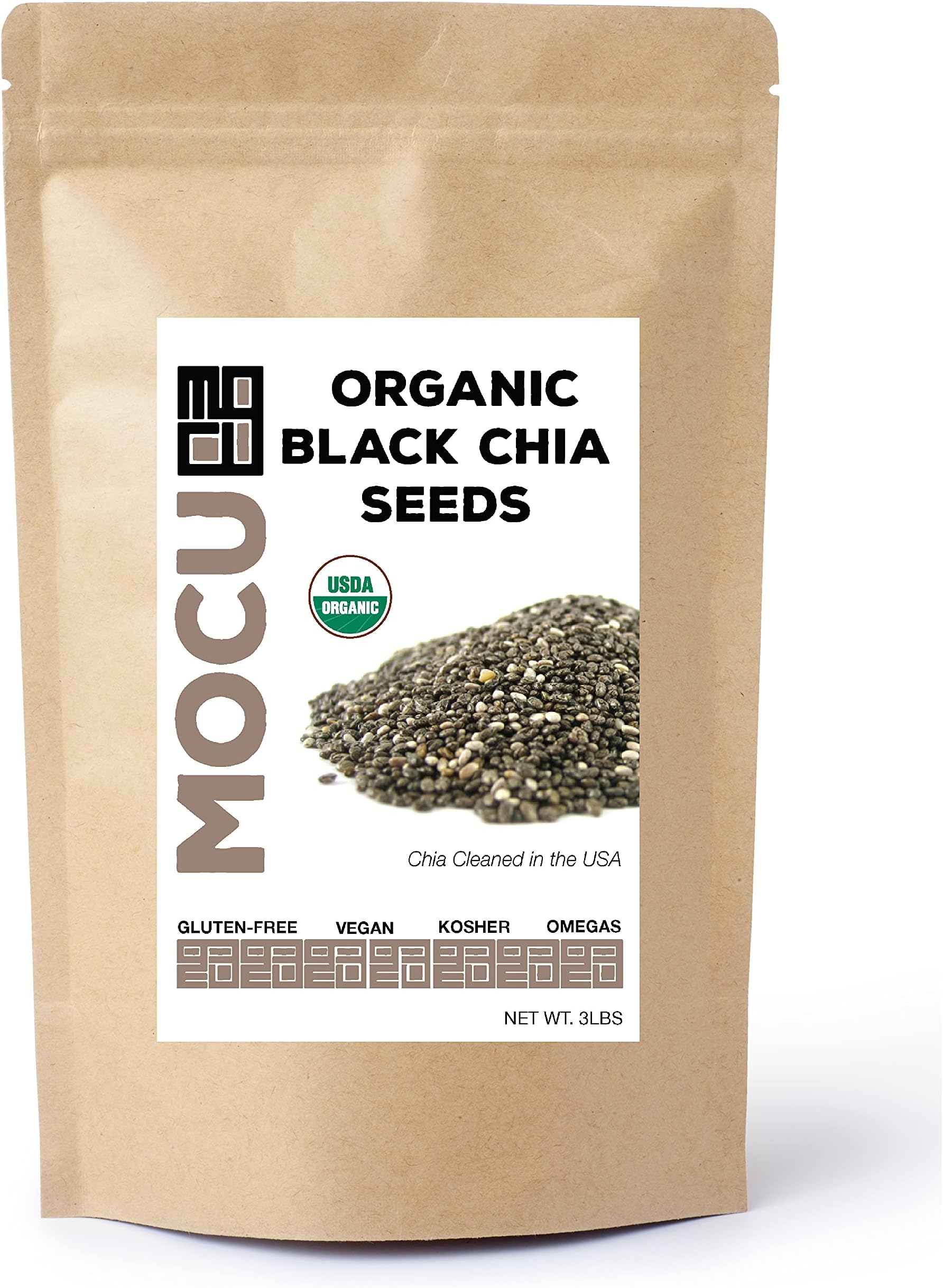 Amazon.com : Certified Organic Chia Seeds | Triple Cleaned In USA ...