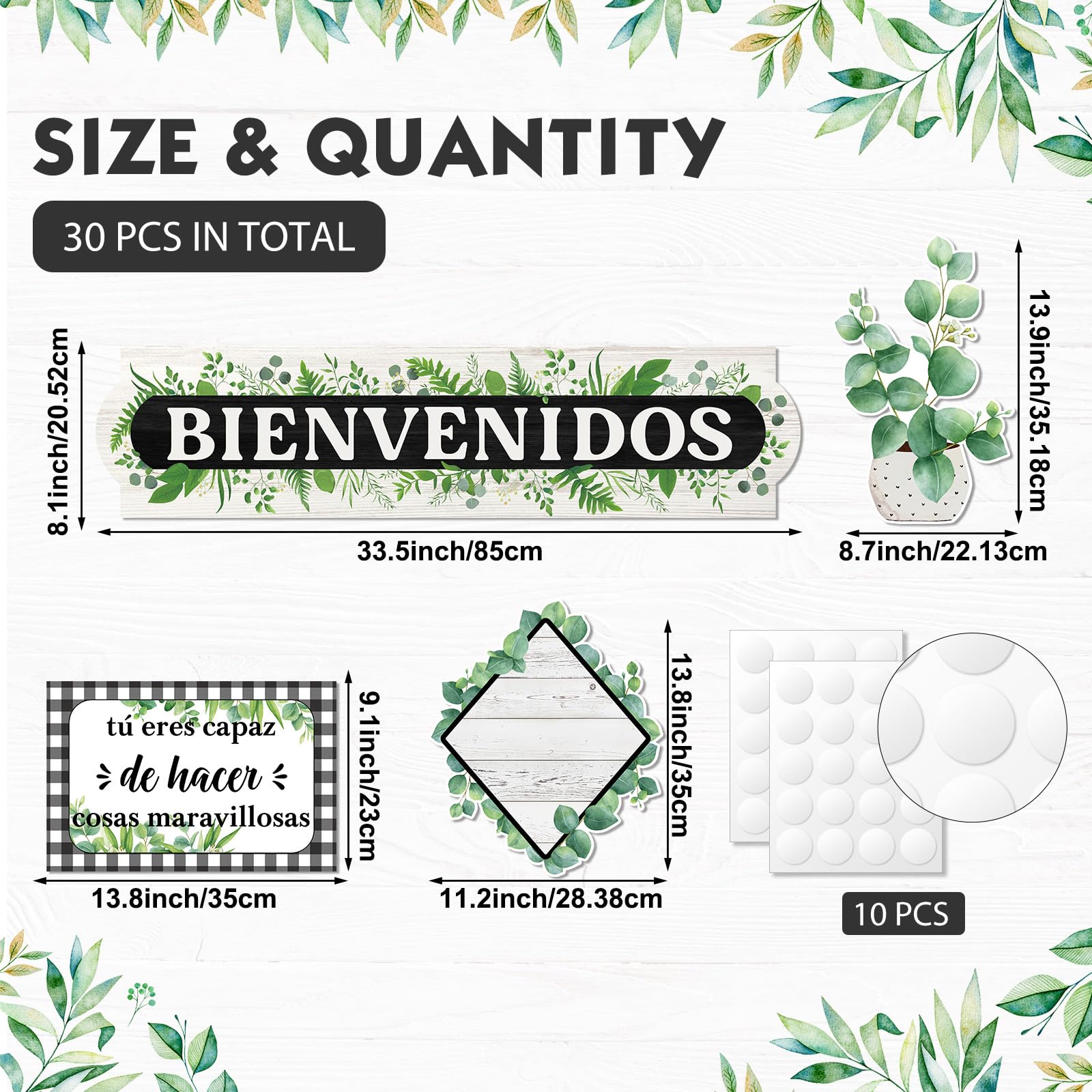 Snapklik.com : 24 Pieces Inspirational Posters In Spanish Bienvenidos ...