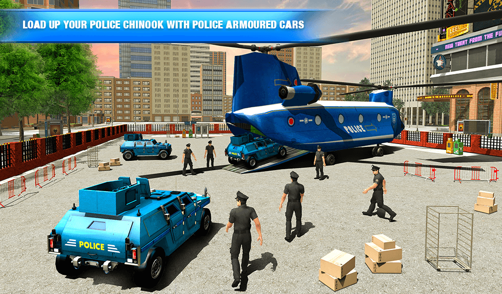 US Police Car AirPlane Transporter Airplane Flying Game 2018:Amazon.co ...