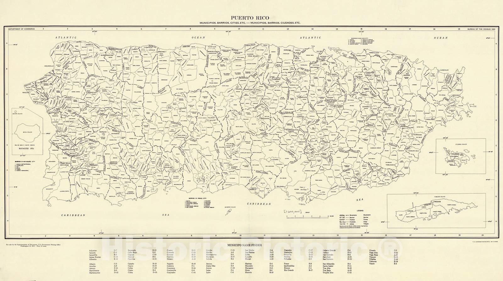 Mapa De Los Municipios De Puerto Rico