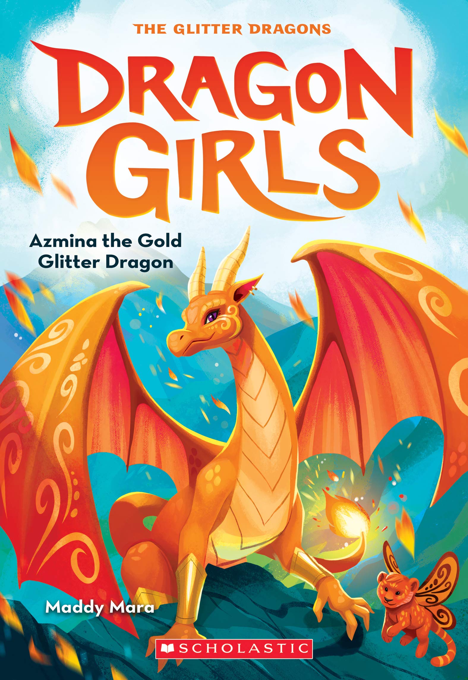 Amazon.com: Azmina the Gold Glitter Dragon (Dragon Girls #1 ...
