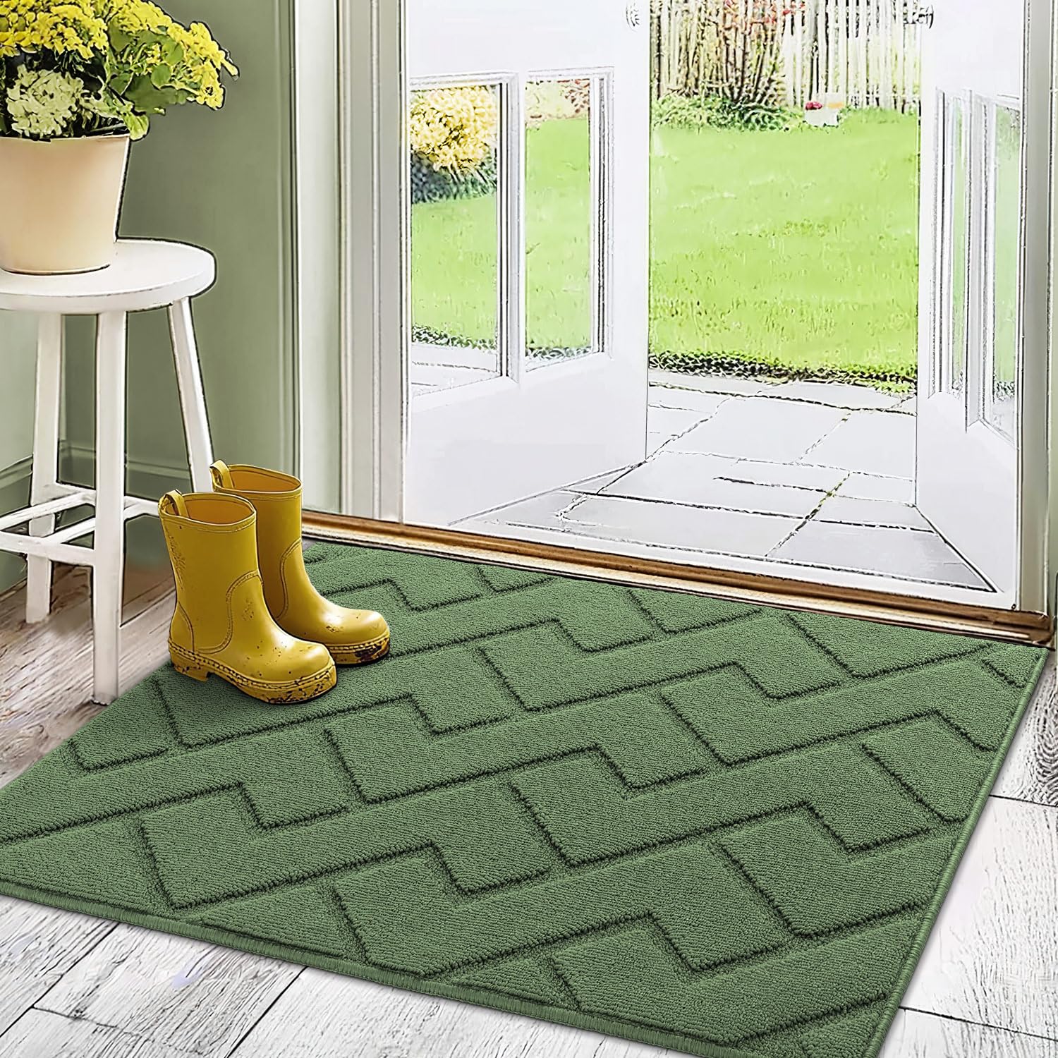 Biscpro Door Mat, 80x100 cm DoorMat Indoor Washable, Doormat Indoor ...