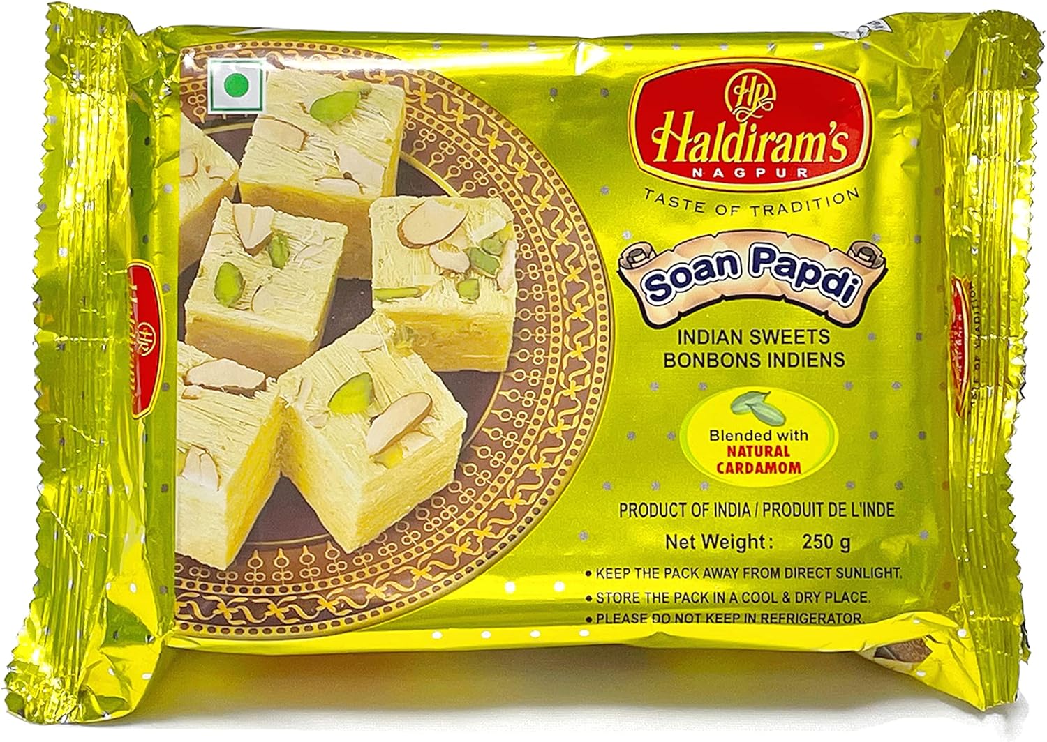 Haldirams - Soan Papdi 250 Gm (Mouth Watering Indian Sweet Dish) (1 ...