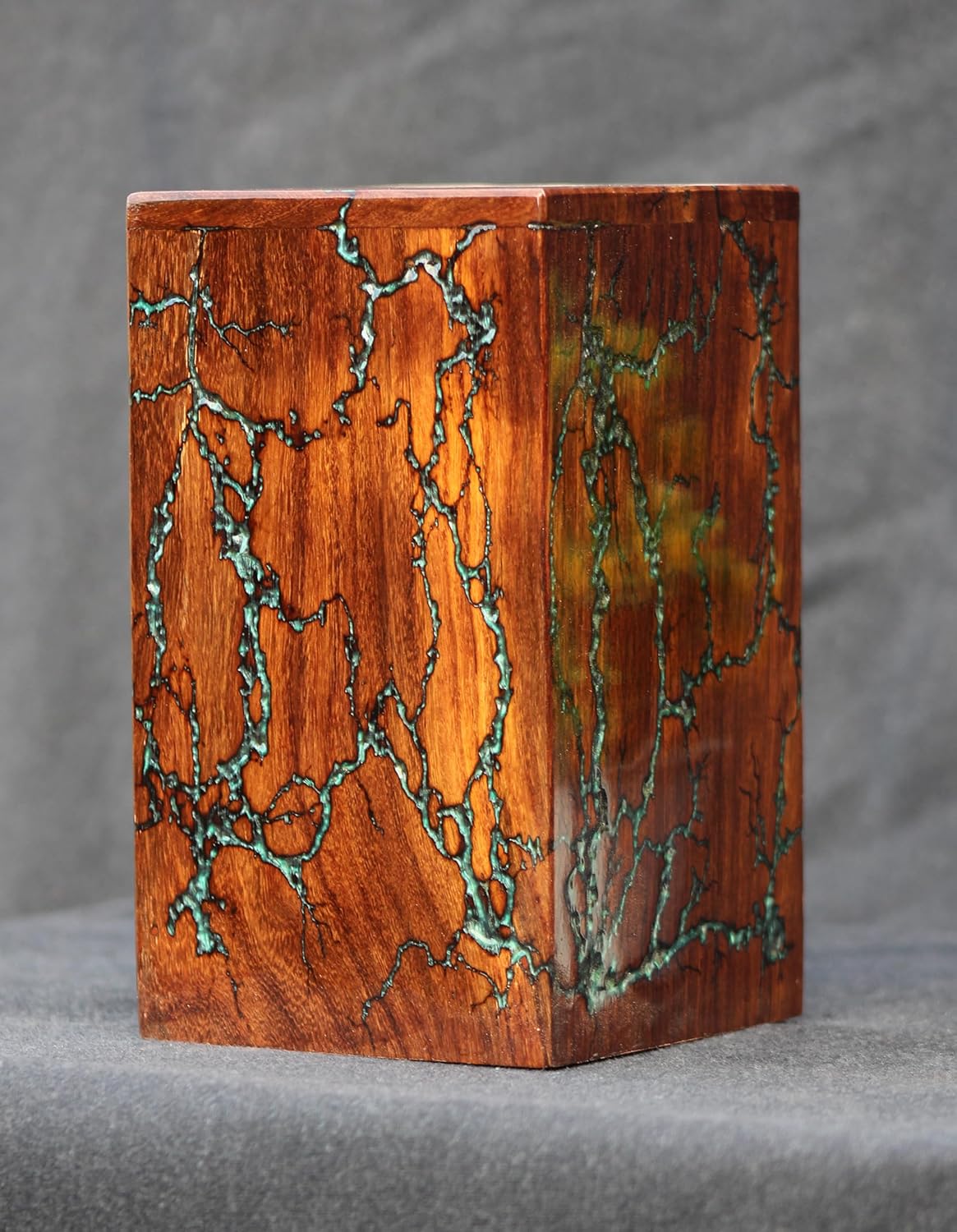 Amazon.com: Rosewood Urn Box for Human Ashes - Lichtenberg Figure Urn ...
