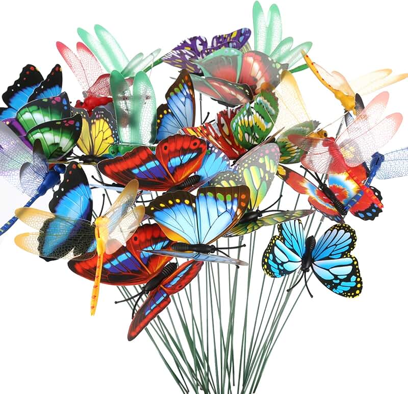 Amazon.co.uk: garden butterflies on sticks