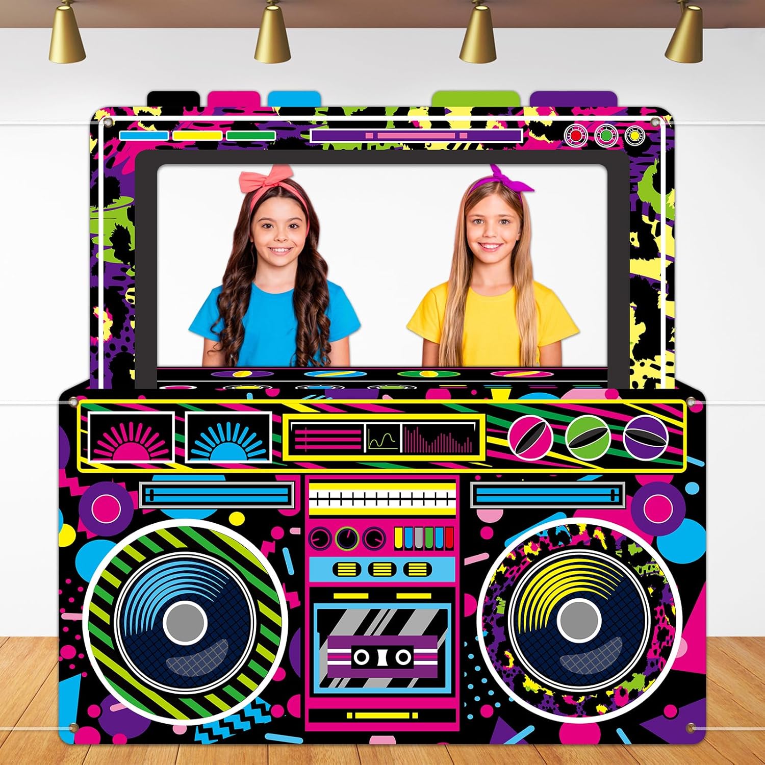 Amazon.com : Radio Boombox Photo Booth Props for 80s 90s Party ...