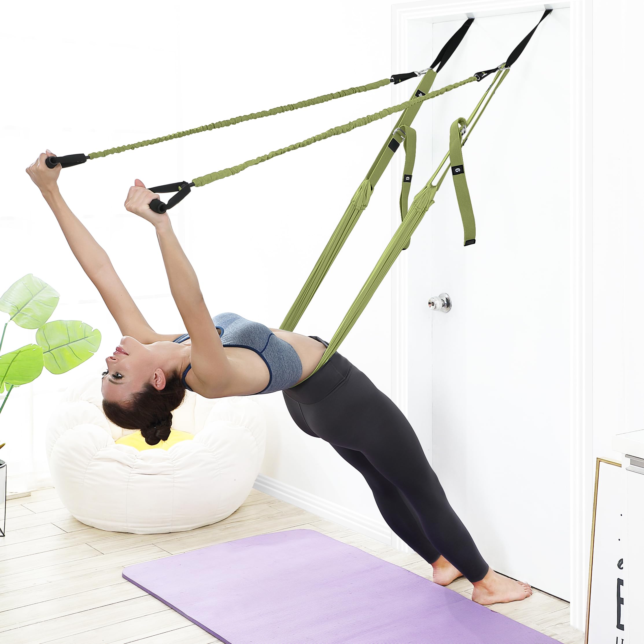 Snapklik.com : Yoga Stretching Strap, Leg Waist Back Bend Auxiliary ...