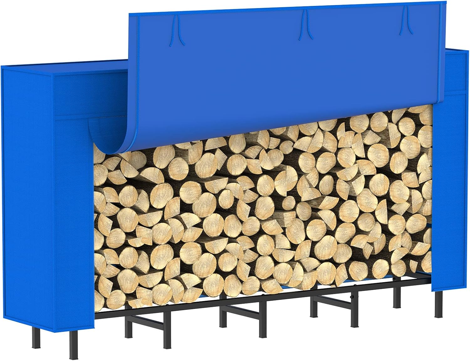 Amazon NORCEESAN Firewood Rack Outdoor 5 3FT Firewood Storage Rack amazon-norceesan-firewood-rack-outdoor-5-3ft-firewood-storage-rack