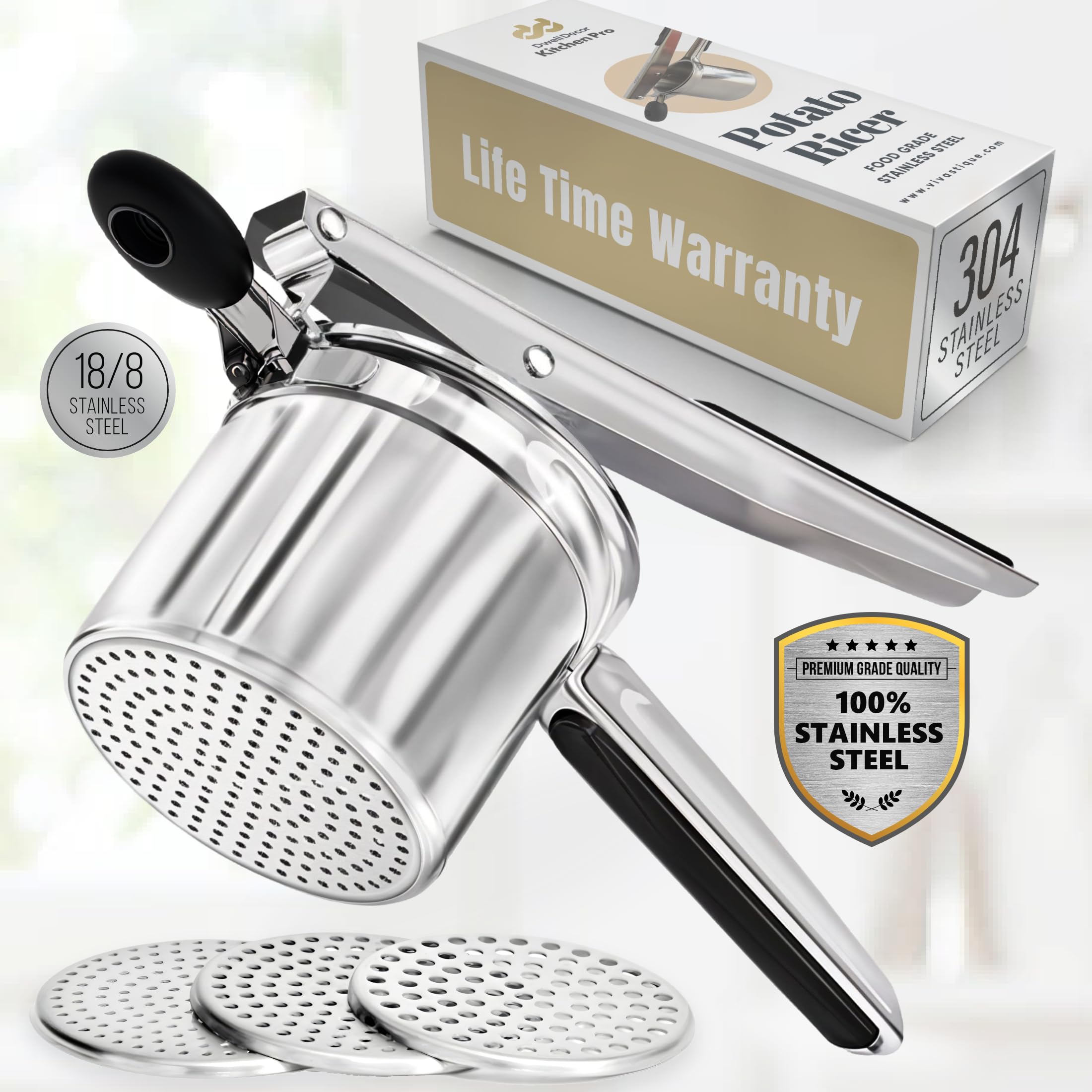 Amazon.com: DwellDecor Kitchen PRO 15oz Premium Grade Stainless Steel ...