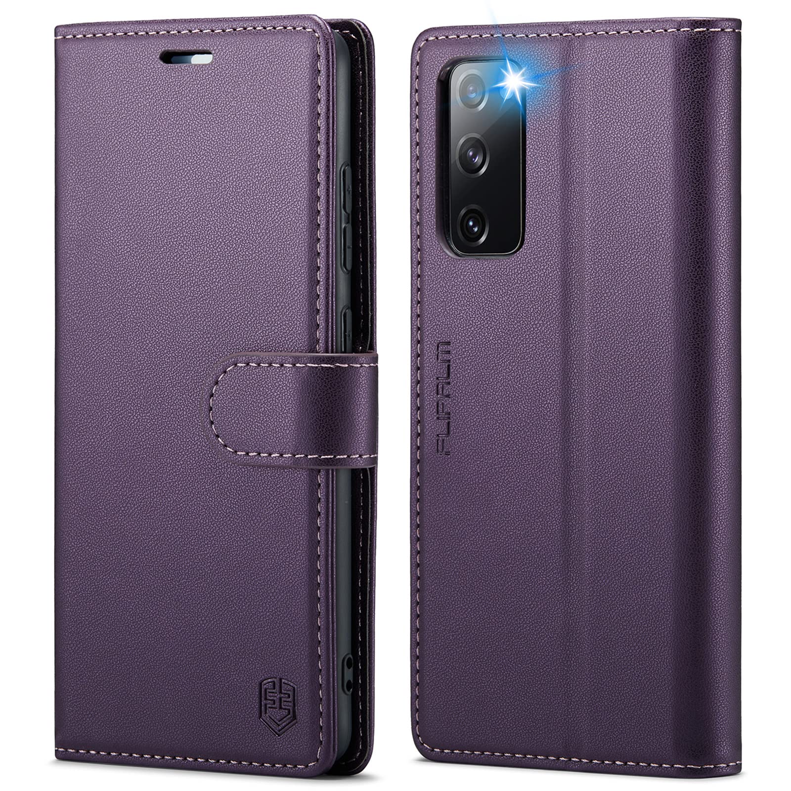 Amazon.com: FLIPALM for Samsung Galaxy S20 FE 5G Wallet Case with RFID Blocking Credit Card ...