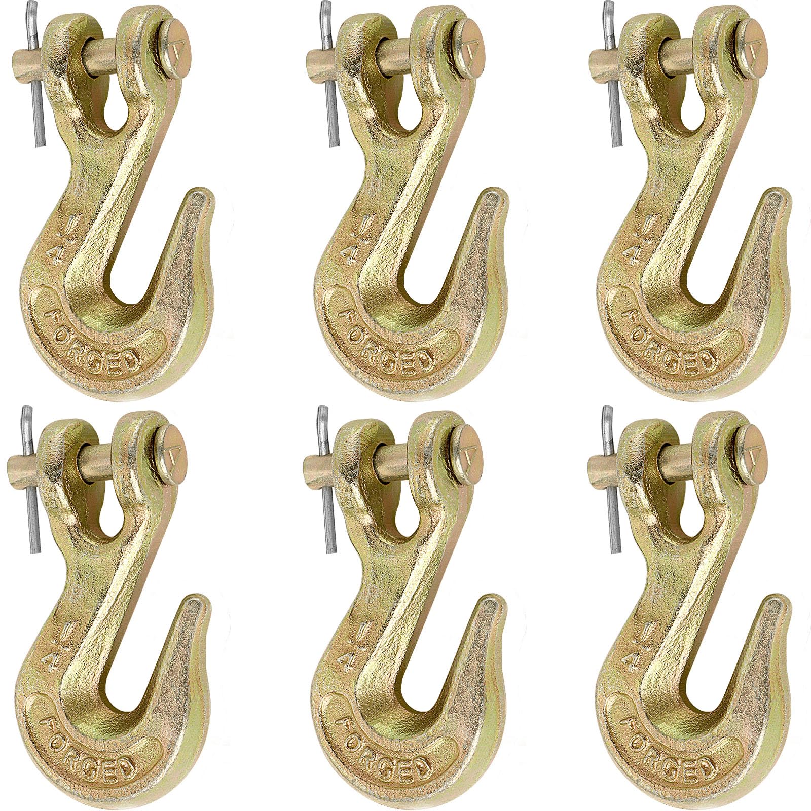 Snapklik.com : PALOZO 1/4 Inch Clevis Grab Hook Pin Clevis Rigging Tow ...