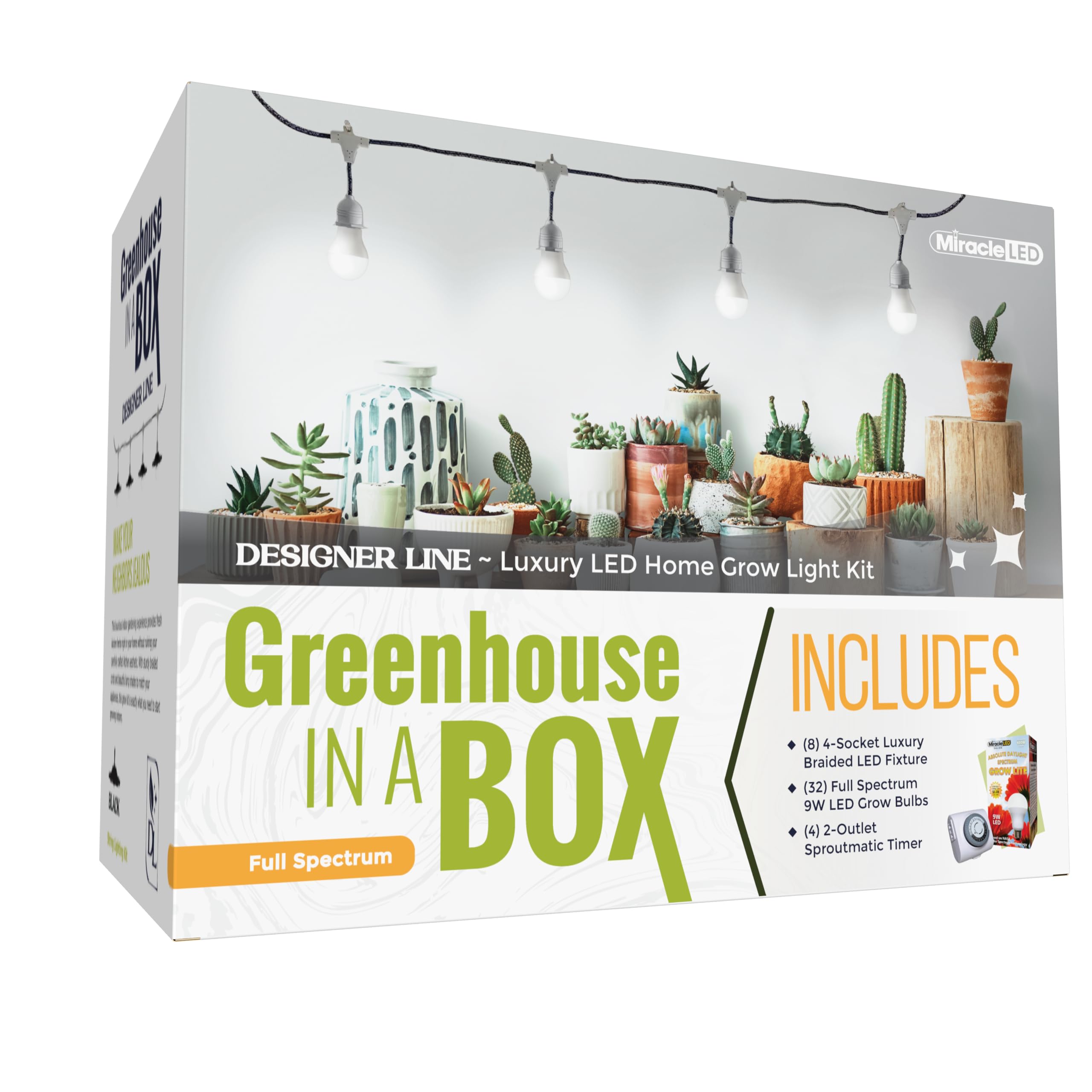 Amazon.com: Miracle LED Greenhouse in a Box Designer Line Indoor Grow ...